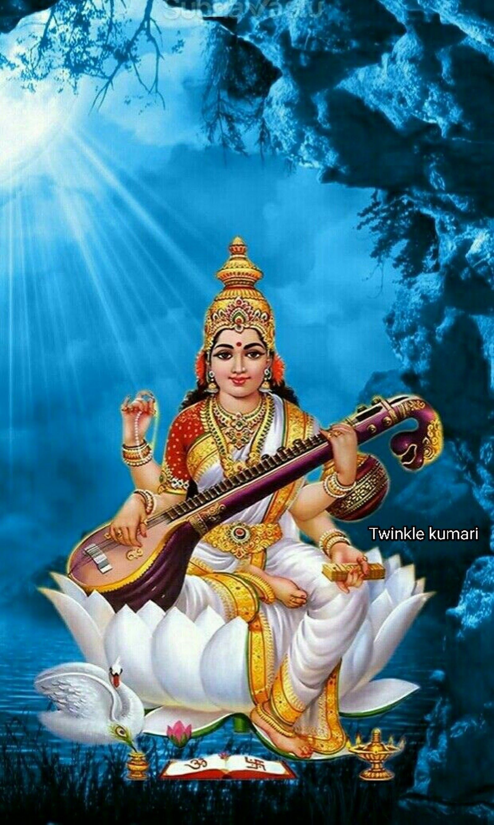 Saraswathi Devi Wallpapers - Top Free Saraswathi Devi Backgrounds ...
