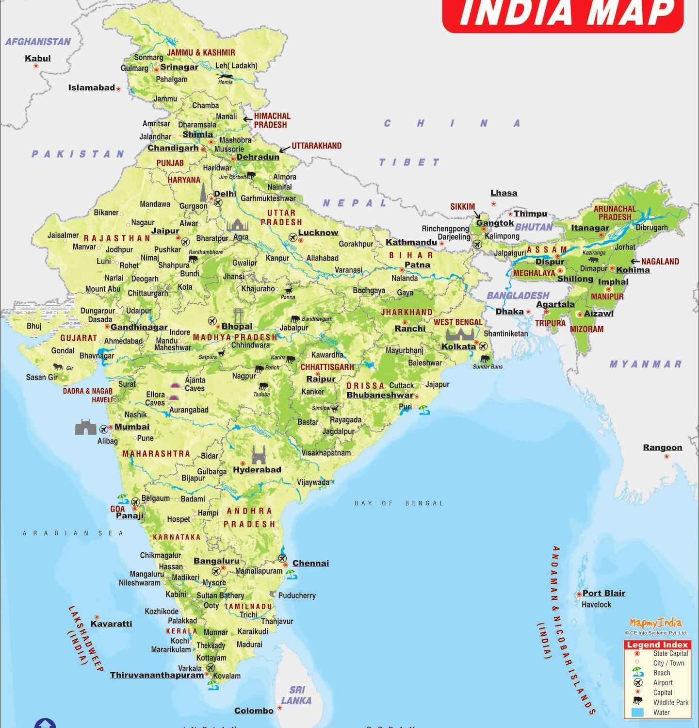 India Political Map Wallpapers - Top Free India Political Map ...