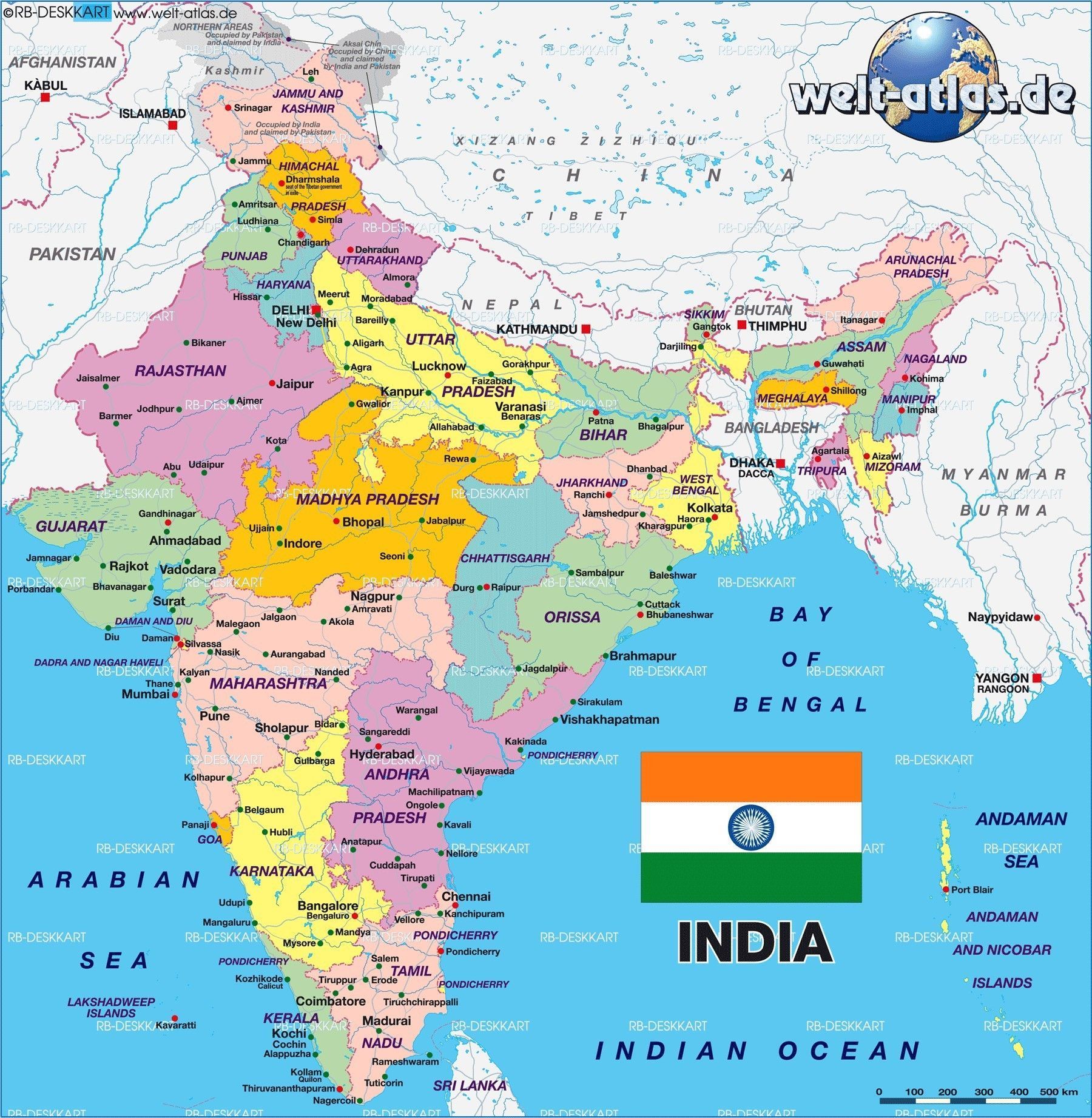 India Political Map Wallpapers - Top Free India Political Map ...