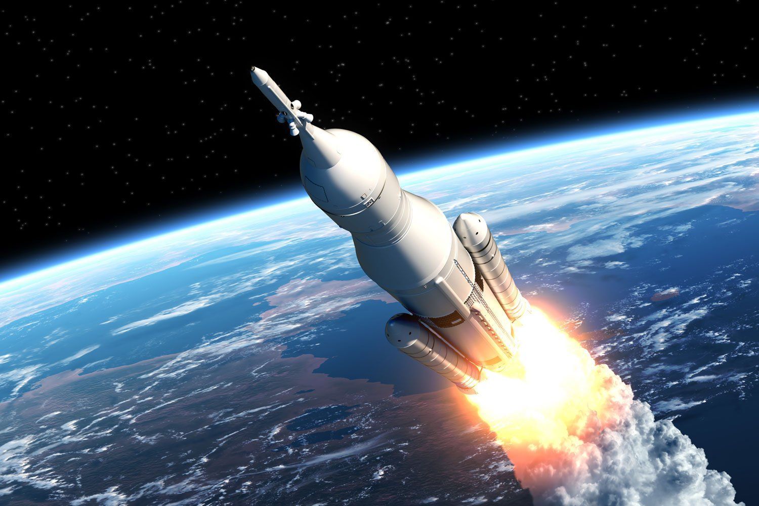 Rocket In Space Wallpapers - Top Free Rocket In Space Backgrounds ...