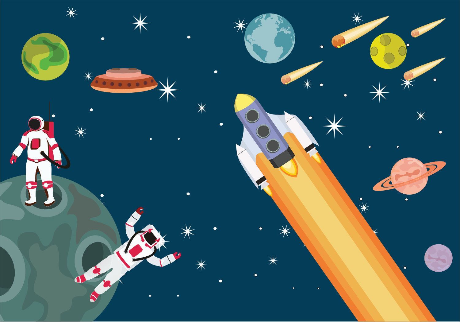 Rocket In Space Wallpapers - Top Free Rocket In Space Backgrounds ...