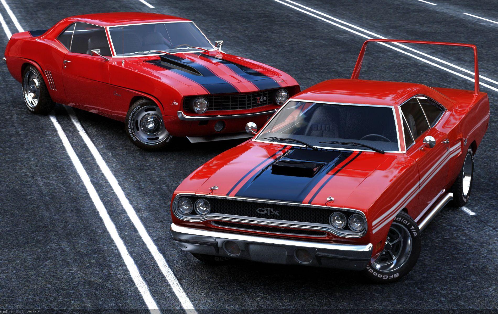 Muscle Cars Wallpapers - Top Free Muscle Cars Backgrounds - WallpaperAccess