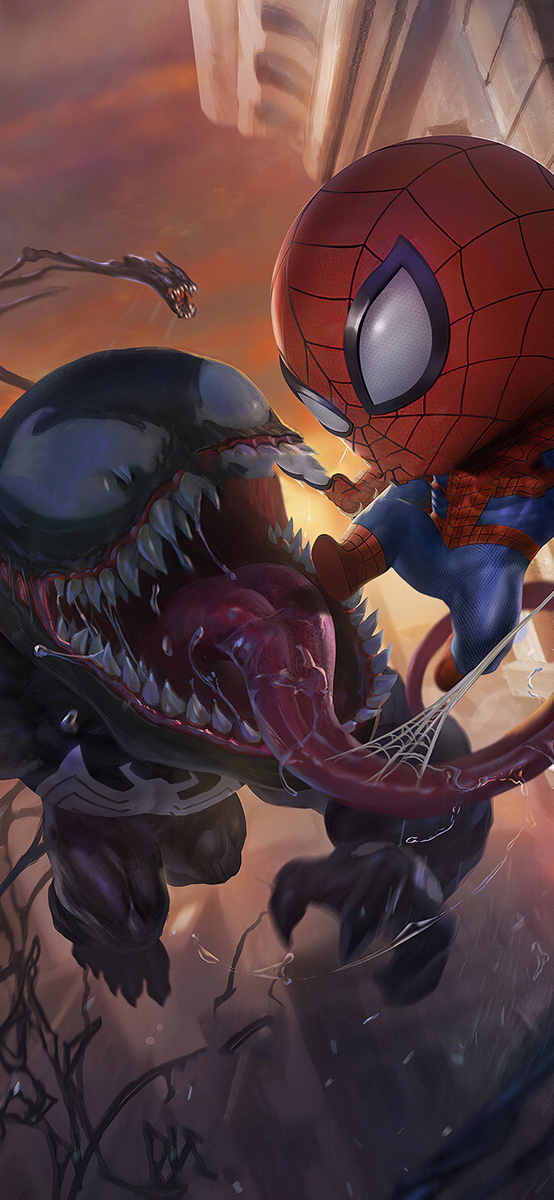 Chibi Venom Wallpapers - Top Free Chibi Venom Backgrounds - WallpaperAccess