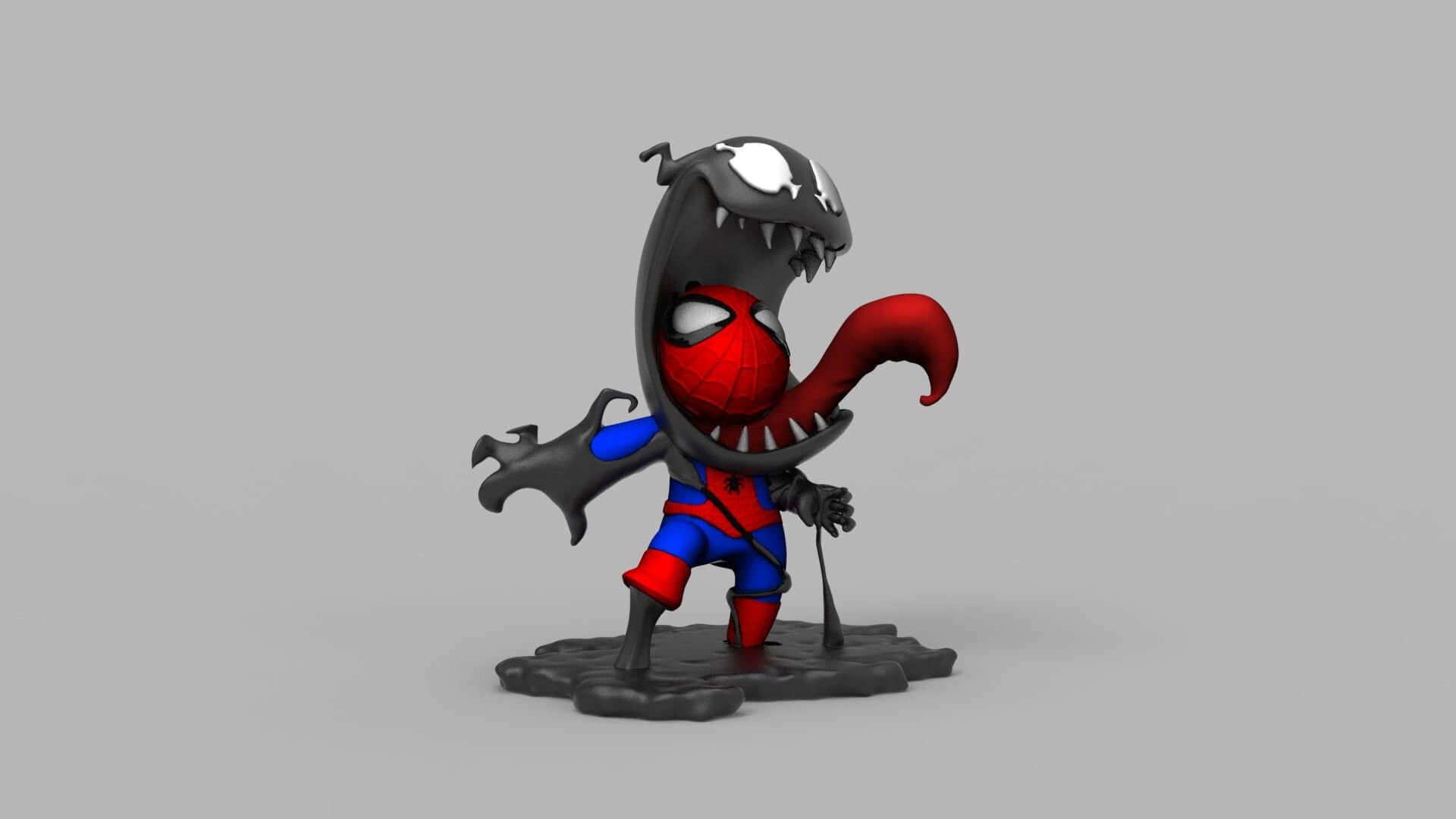 Chibi Venom Wallpapers - Top Free Chibi Venom Backgrounds - WallpaperAccess