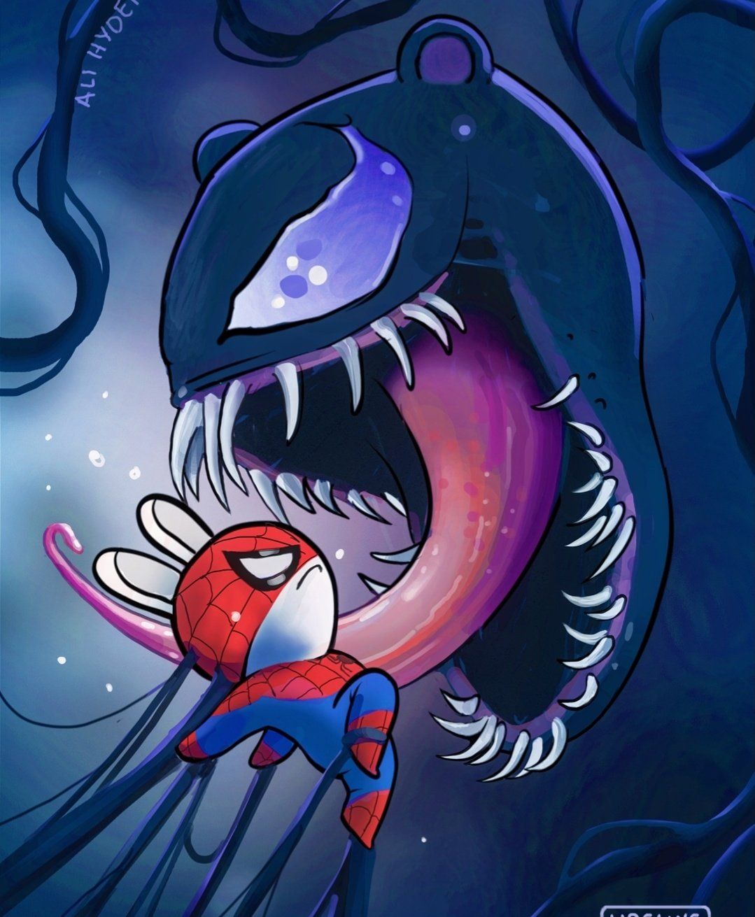 Chibi Venom Wallpapers - Top Free Chibi Venom Backgrounds - WallpaperAccess