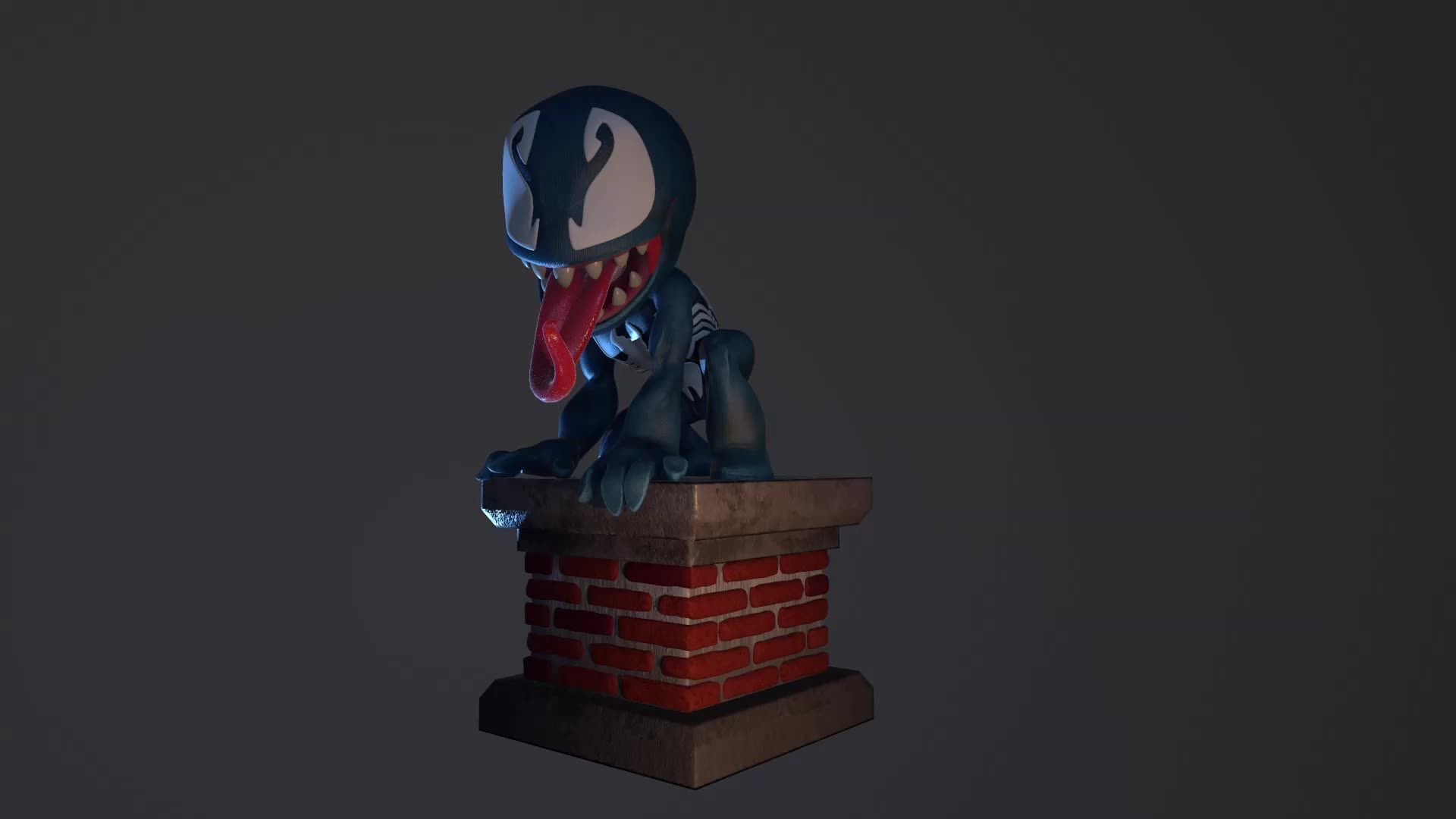 Chibi Venom Wallpapers - Top Free Chibi Venom Backgrounds - WallpaperAccess