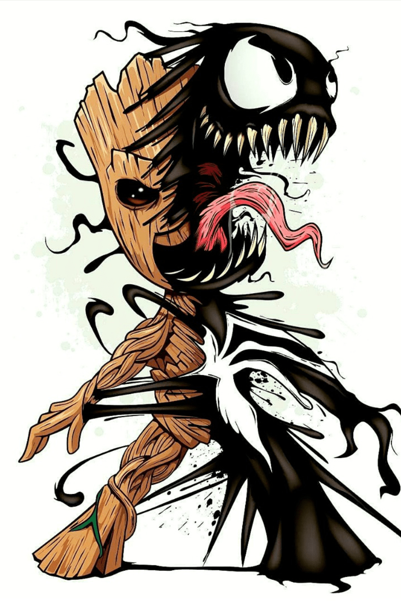 Chibi Venom Wallpapers - Top Free Chibi Venom Backgrounds - WallpaperAccess