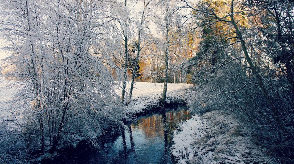Winter River Wallpapers - Top Free Winter River Backgrounds - WallpaperAccess