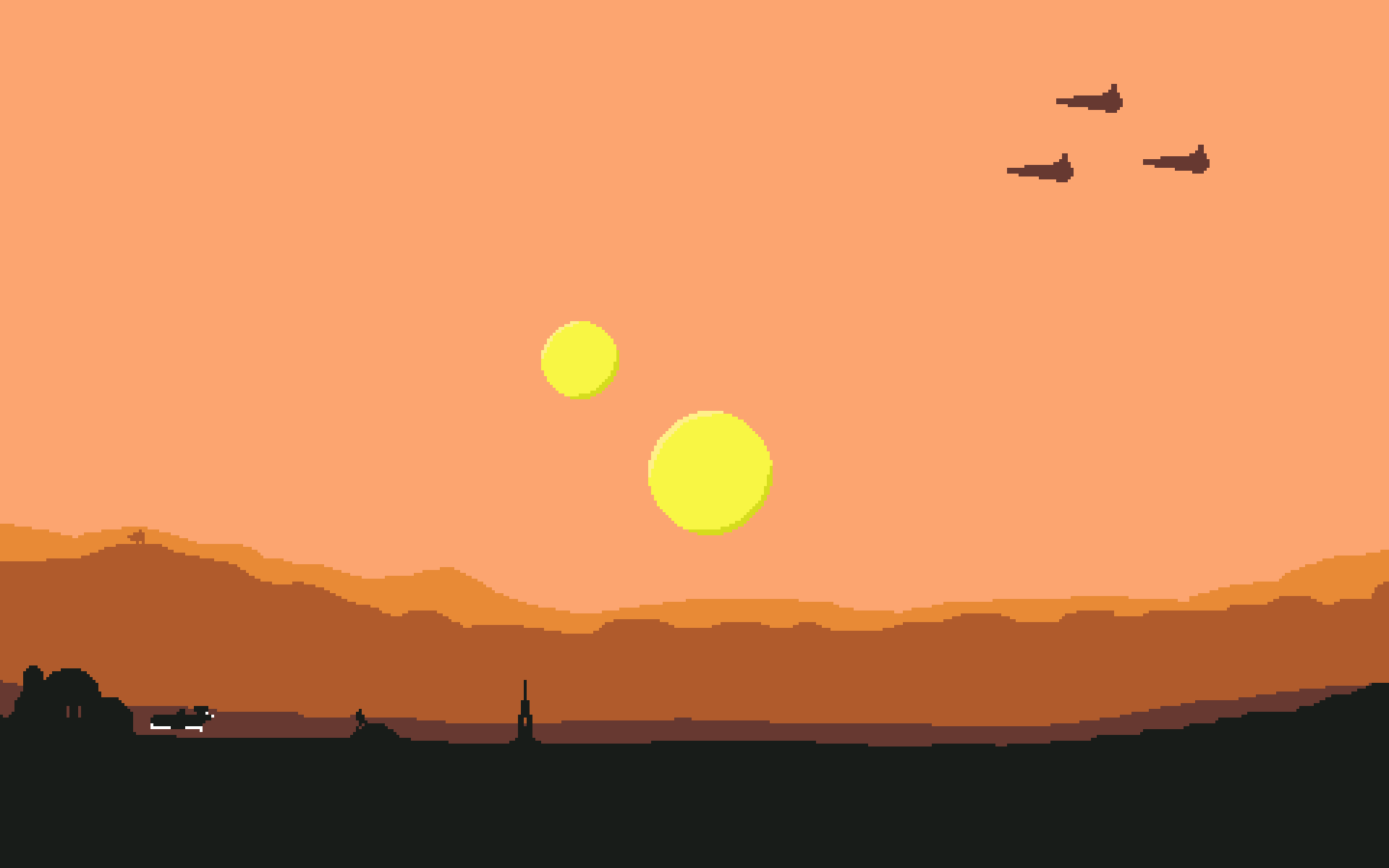 Star Wars Sunset Wallpapers - Top Free Star Wars Sunset Backgrounds - WallpaperAccess