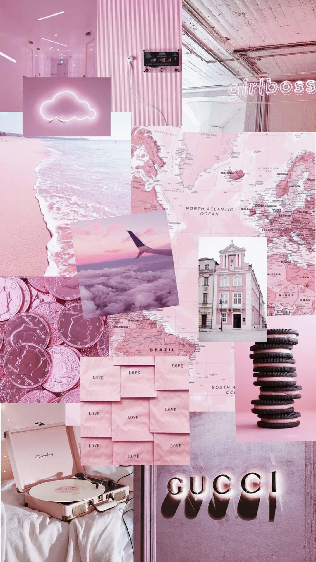 Light Pink Collage Wallpapers - Top Free Light Pink Collage Backgrounds ...