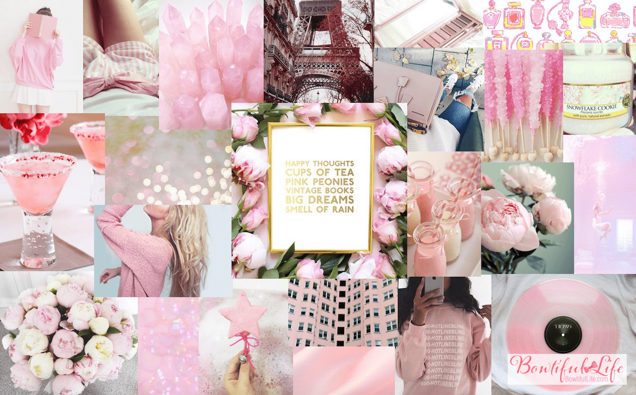 Light Pink Collage Wallpapers - Top Free Light Pink Collage Backgrounds ...