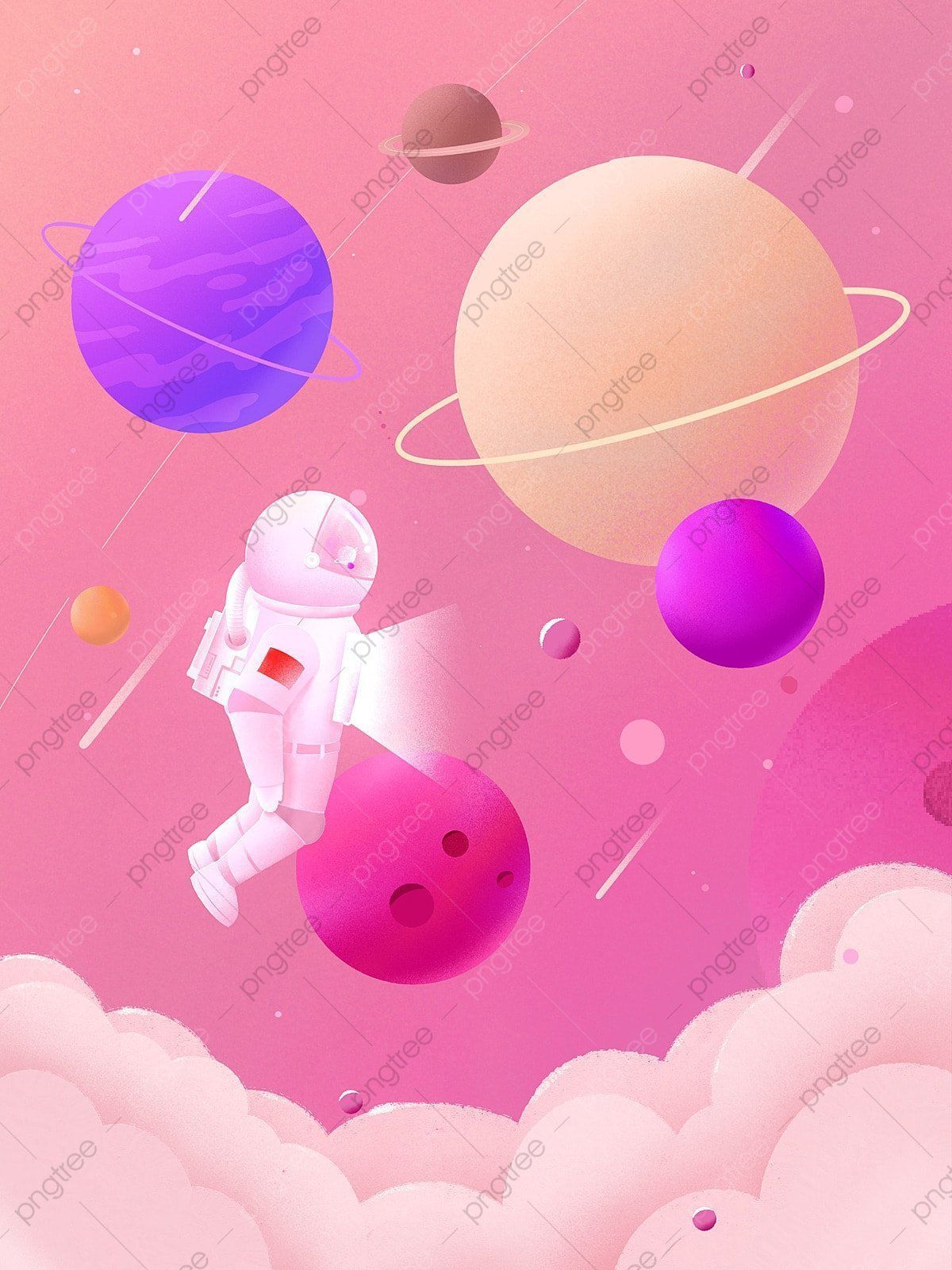 Pink Astronaut Wallpapers - Top Free Pink Astronaut Backgrounds ...