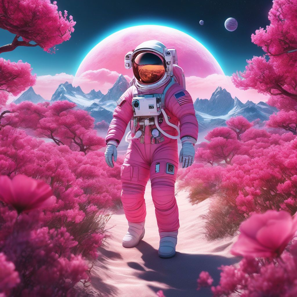 Pink Astronaut Wallpapers - Top Free Pink Astronaut Backgrounds ...