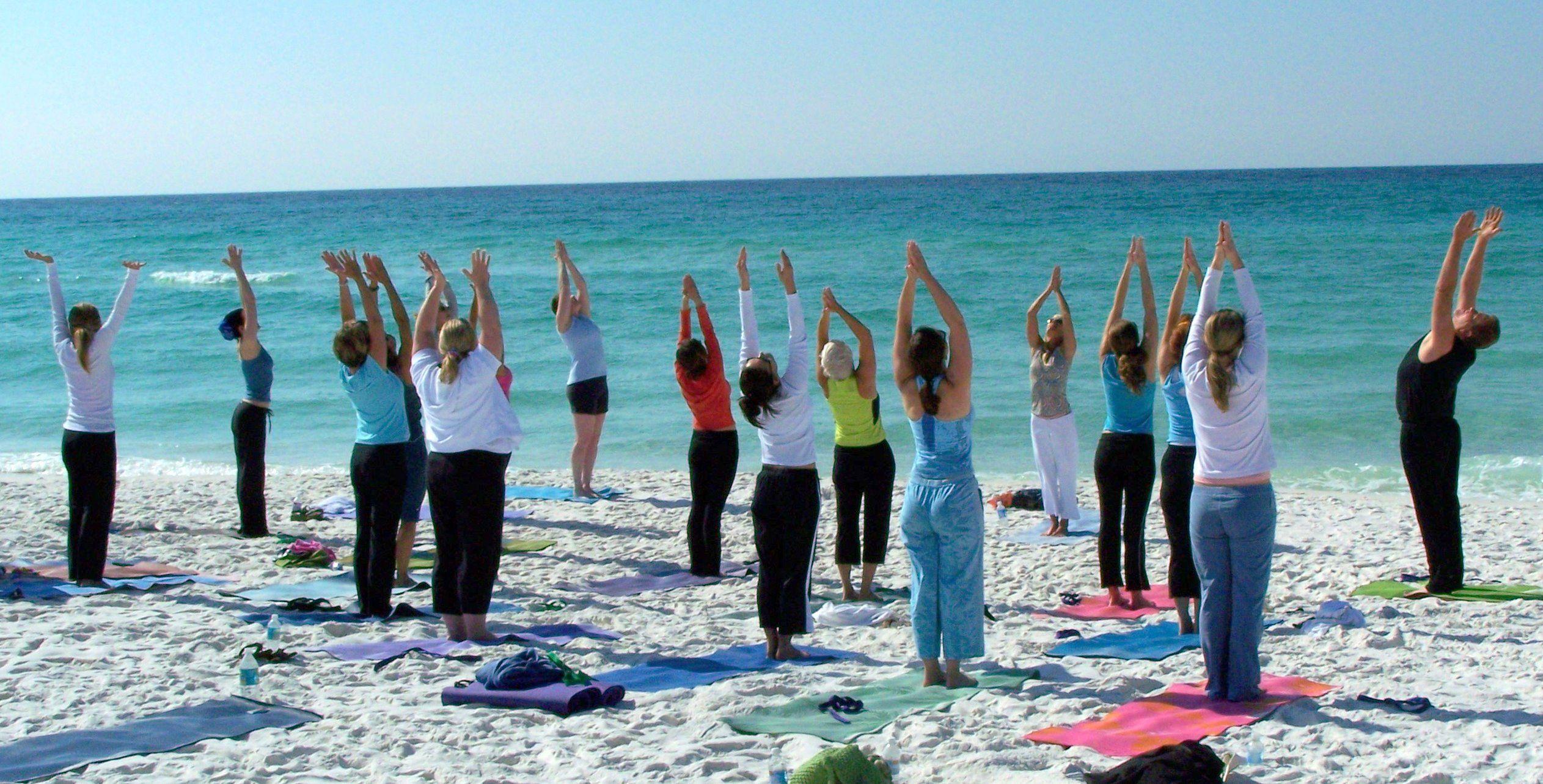 Beach Yoga Wallpapers - Top Free Beach Yoga Backgrounds - WallpaperAccess