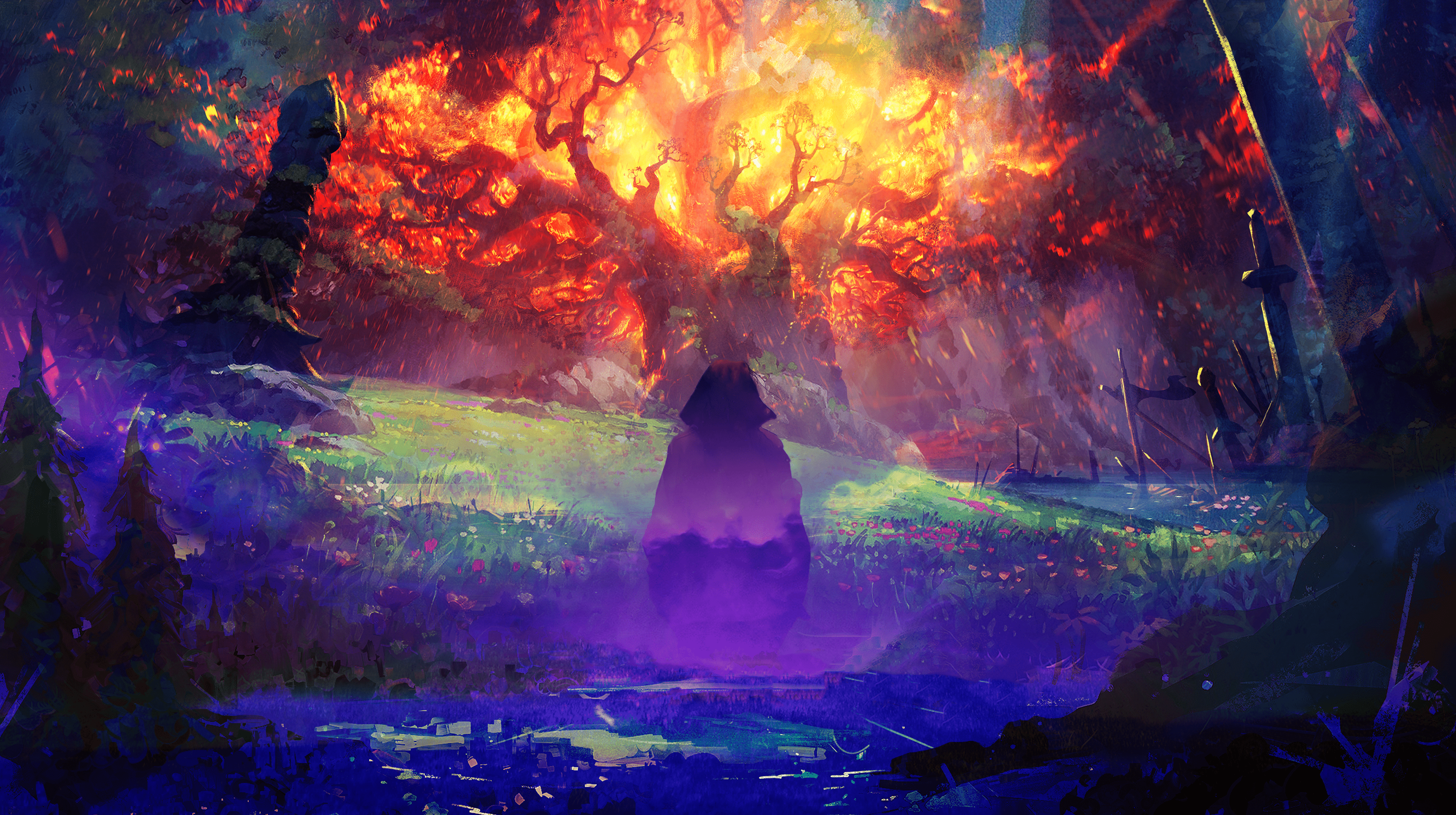 Fire Tree Wallpapers - Top Free Fire Tree Backgrounds - WallpaperAccess