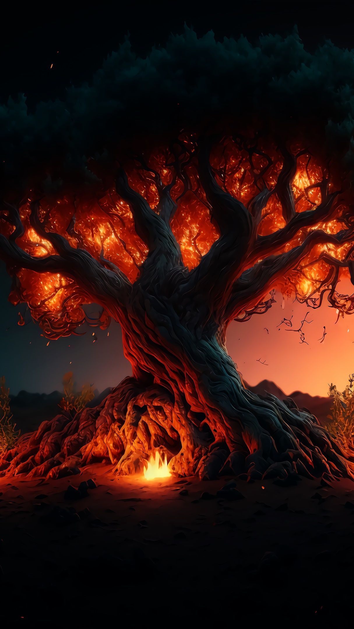 Fire Tree Wallpapers - Top Free Fire Tree Backgrounds - WallpaperAccess