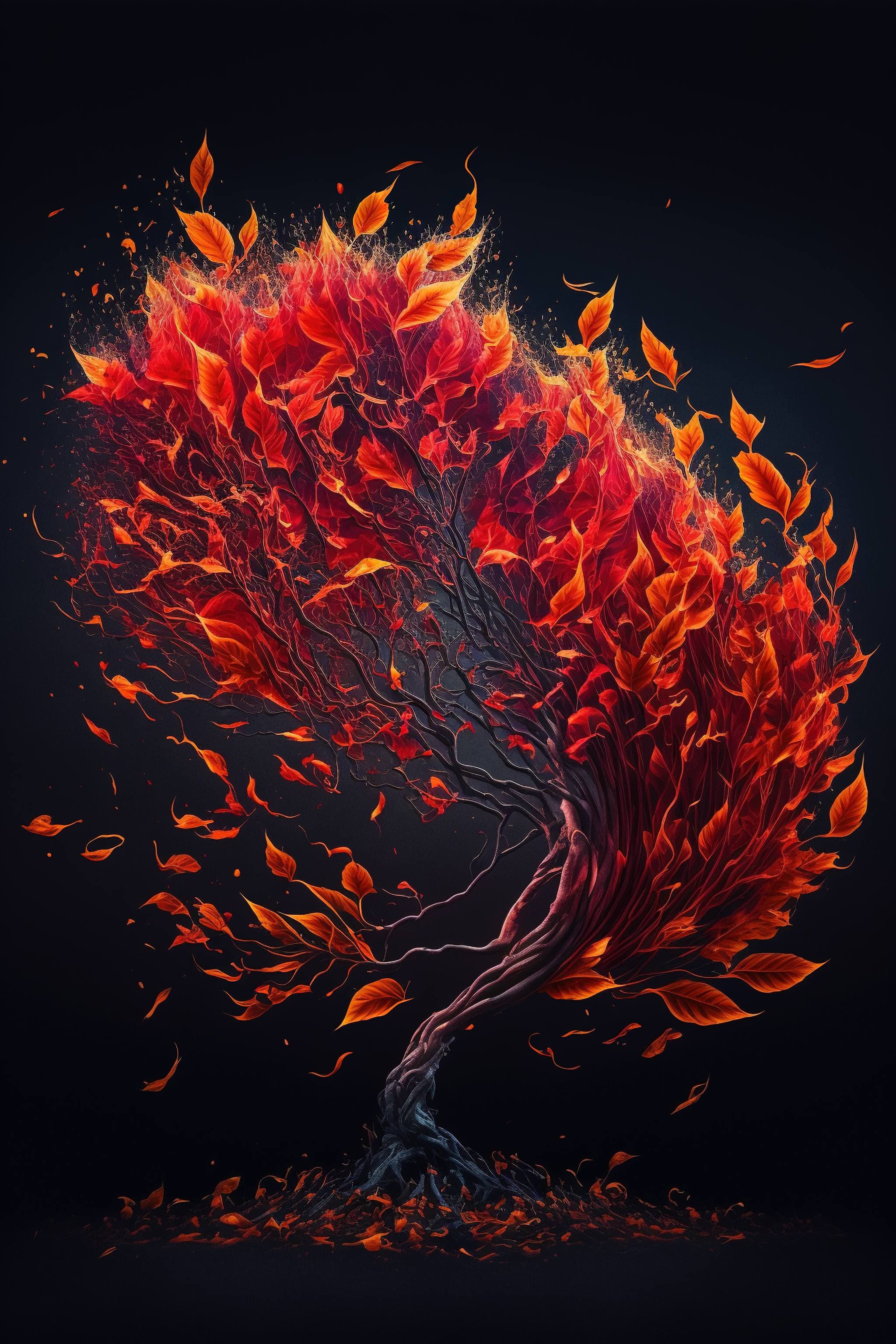 Fire Tree Wallpapers - Top Free Fire Tree Backgrounds - WallpaperAccess