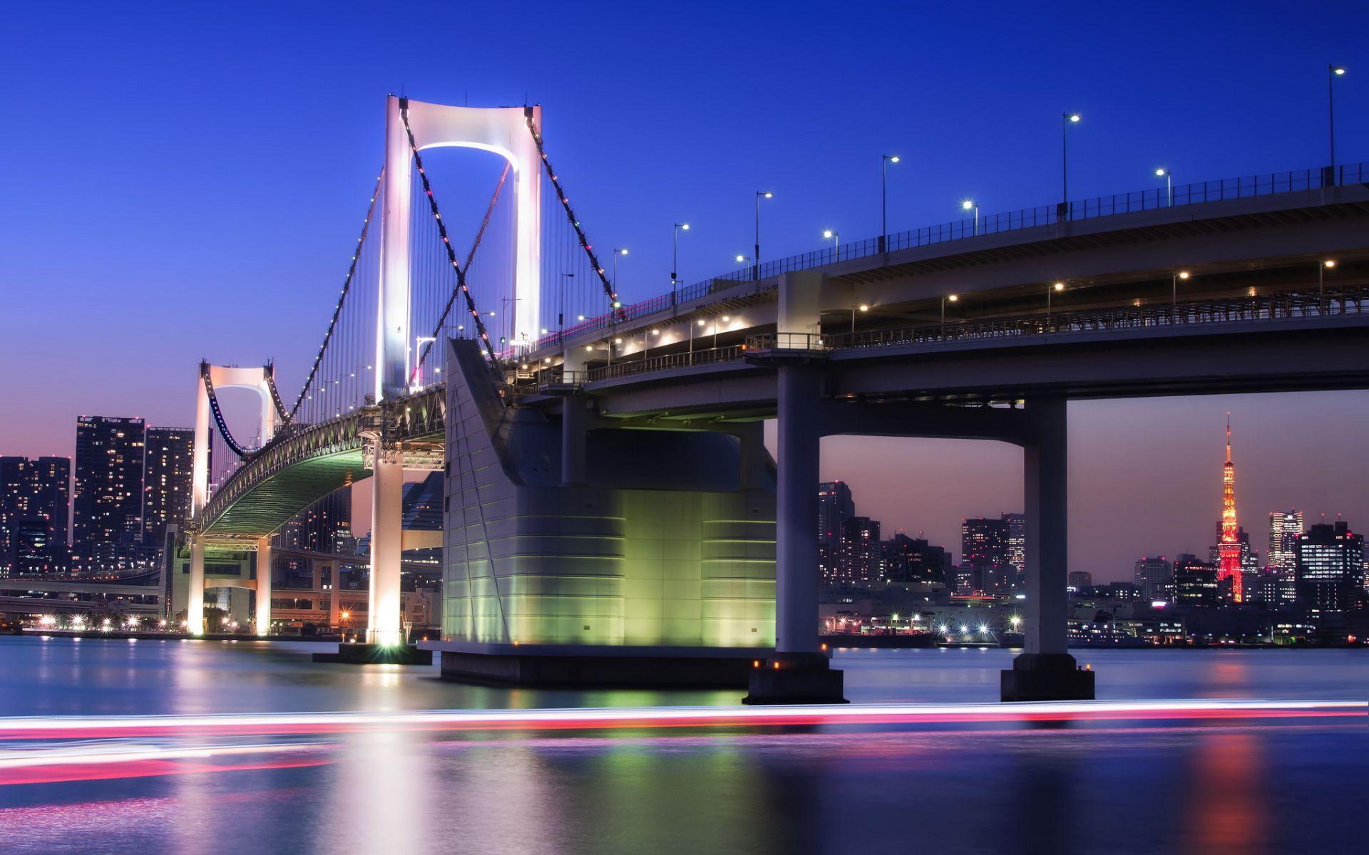 Rainbow Bridge Tokyo Japan Wallpapers - Top Free Rainbow Bridge Tokyo ...
