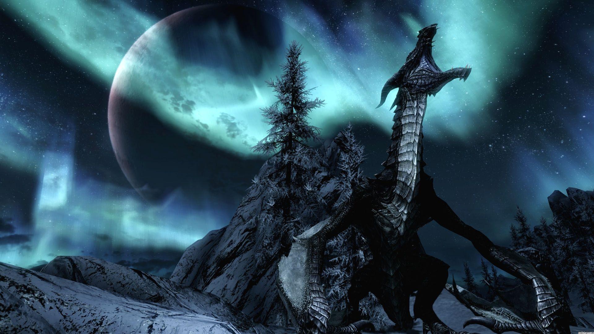 Dragon Moon Wallpapers - Top Free Dragon Moon Backgrounds - WallpaperAccess