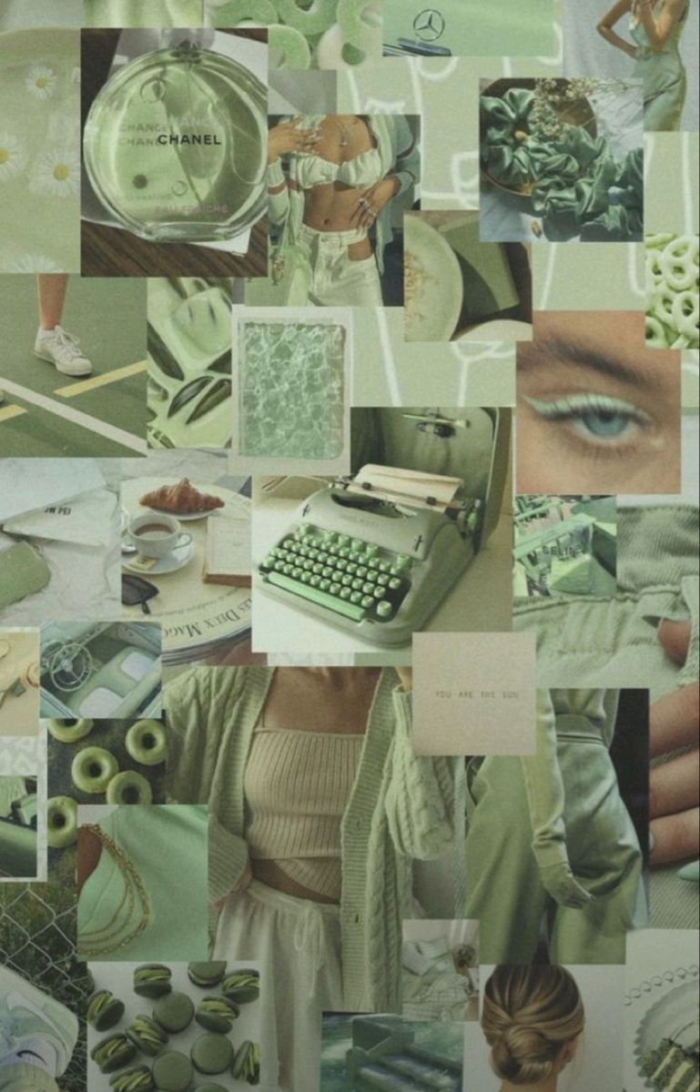 Light Green Collage Wallpapers - Top Free Light Green Collage ...