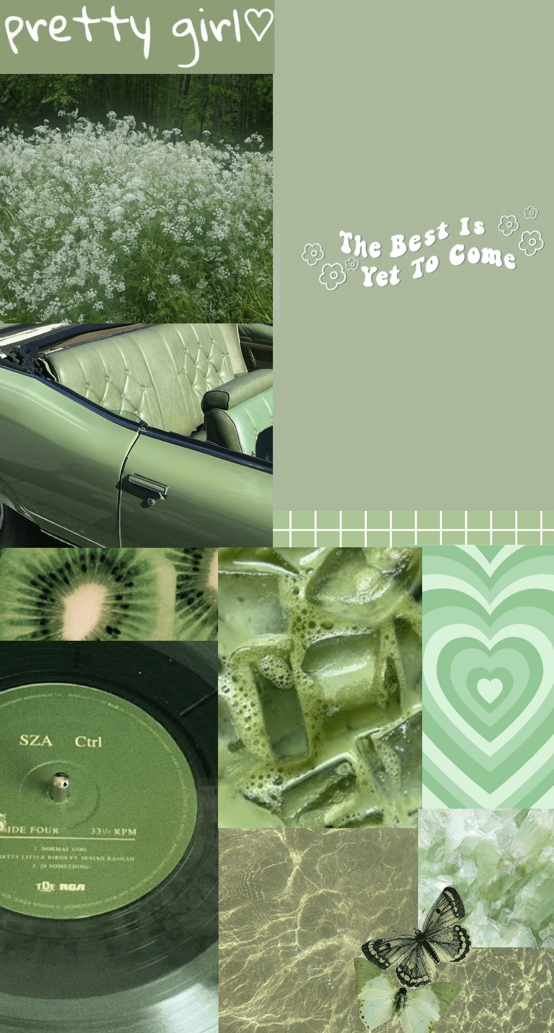 Light Green Collage Wallpapers - Top Free Light Green Collage ...