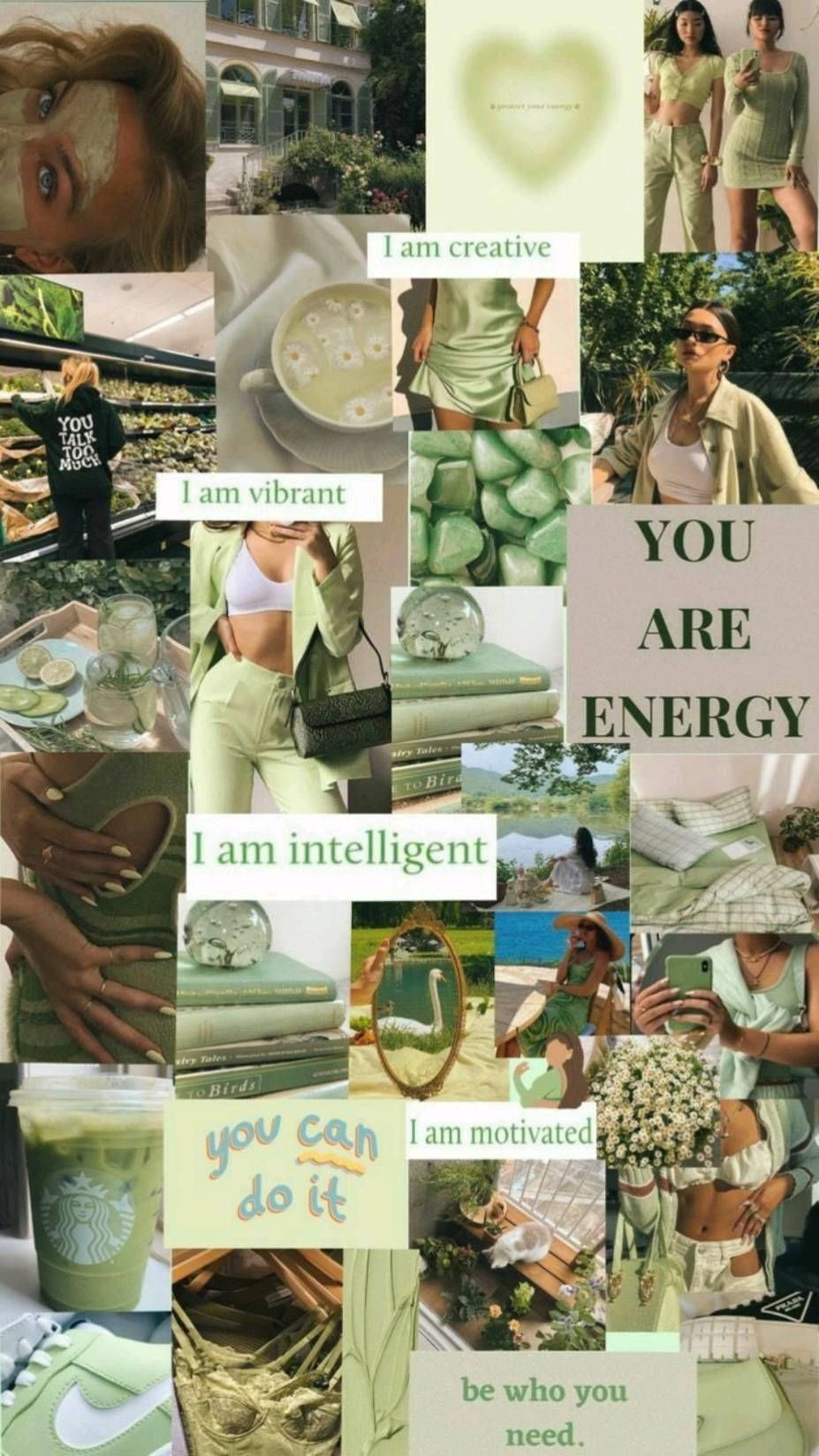 Light Green Collage Wallpapers - Top Free Light Green Collage ...