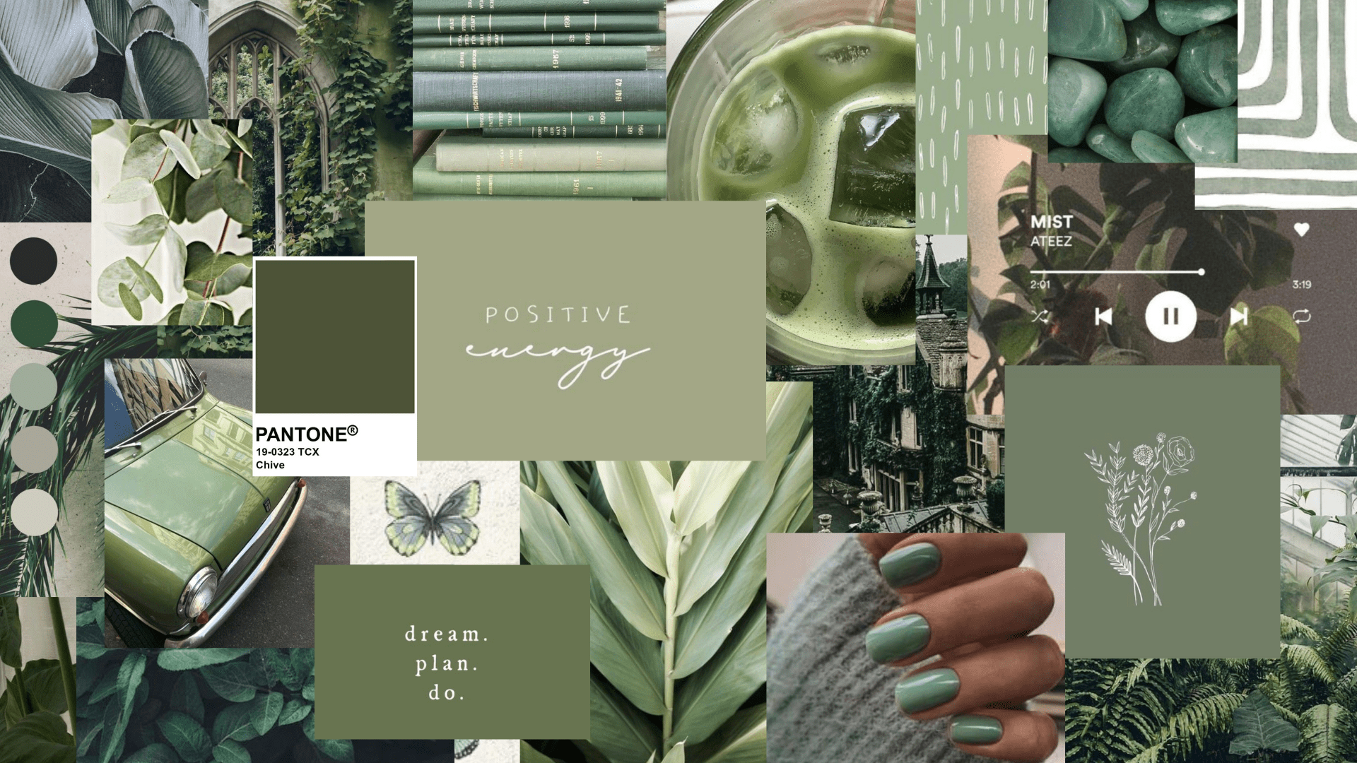 Sage Green Aesthetic Laptop Wallpapers - Top Free Sage Green Aesthetic ...