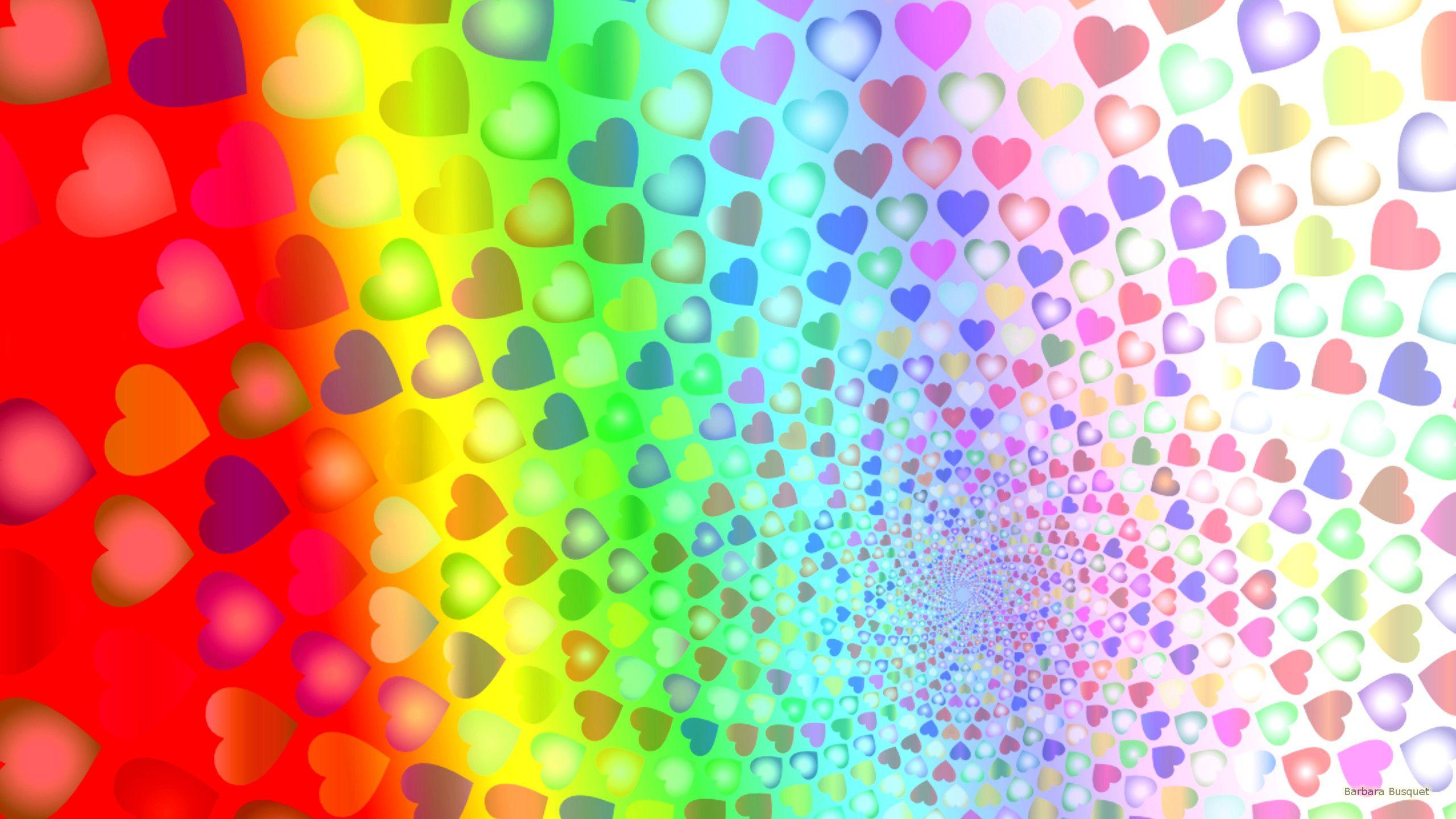 Colorful Hearts Wallpapers - Top Free Colorful Hearts Backgrounds ...
