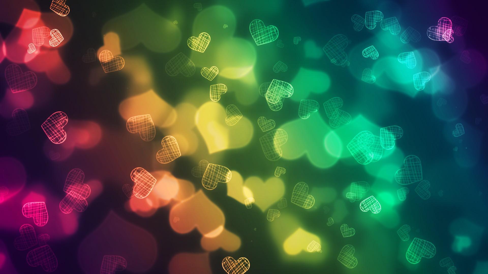 Colorful Hearts Wallpapers - Top Free Colorful Hearts Backgrounds ...