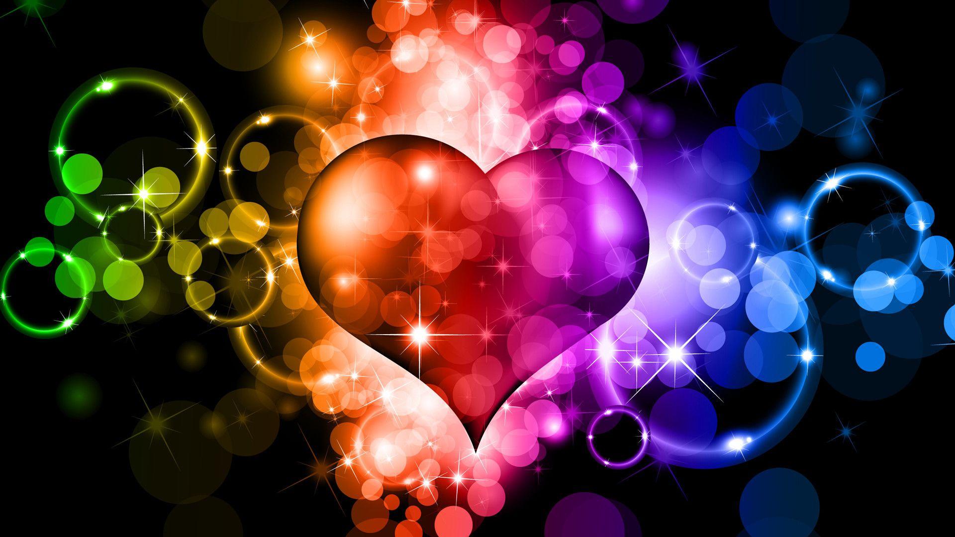 Colorful Hearts Wallpapers - Top Free Colorful Hearts Backgrounds ...