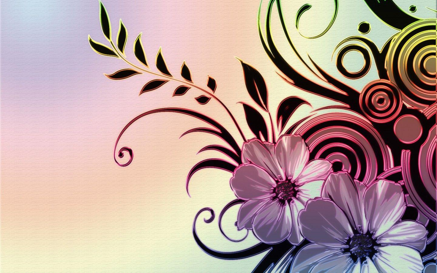 Abstract Floral Desktop Wallpapers - Top Free Abstract Floral Desktop ...