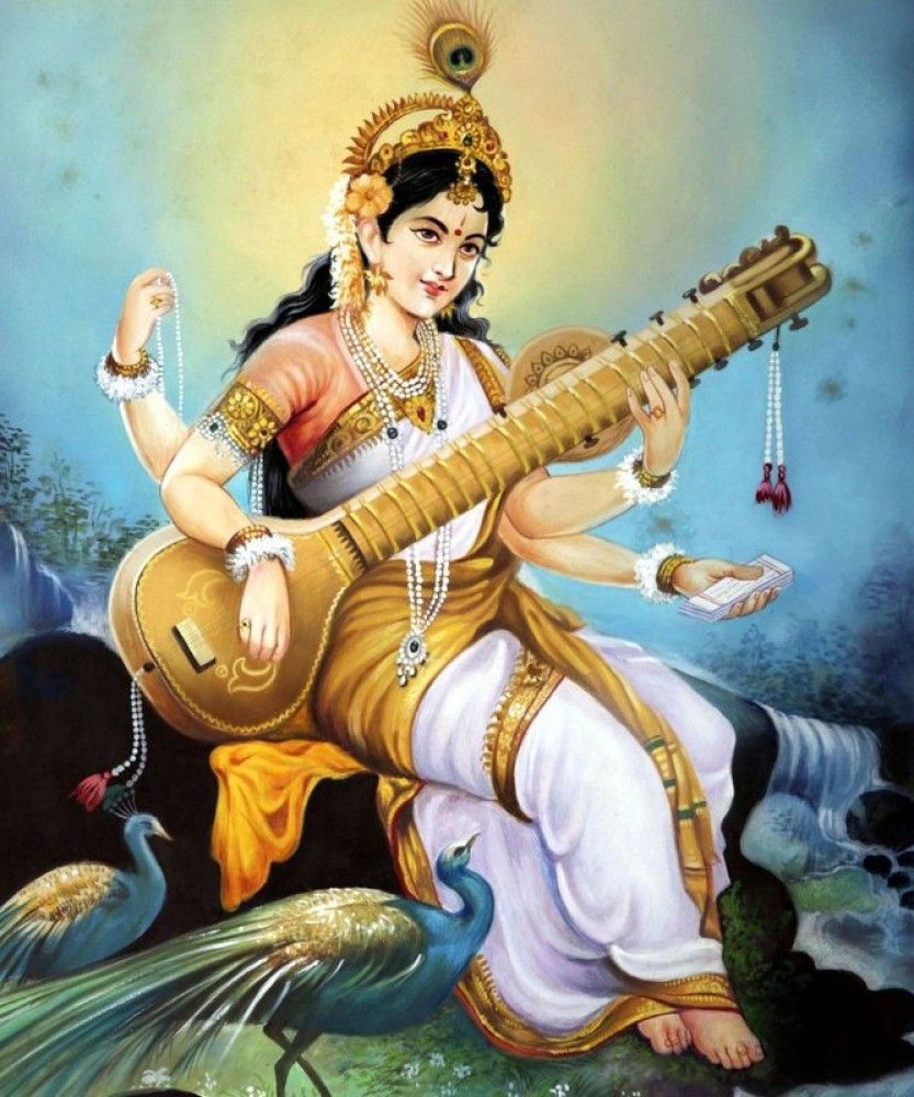 Saraswati Ji Wallpapers - Top Free Saraswati Ji Backgrounds ...