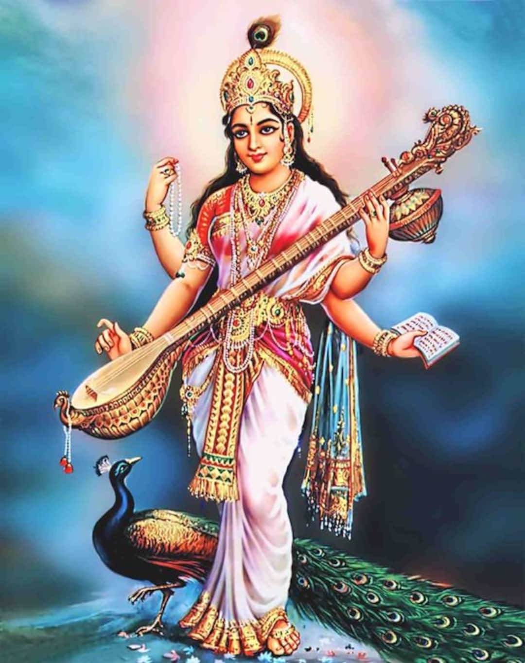 Saraswati Ji Wallpapers - Top Free Saraswati Ji Backgrounds ...