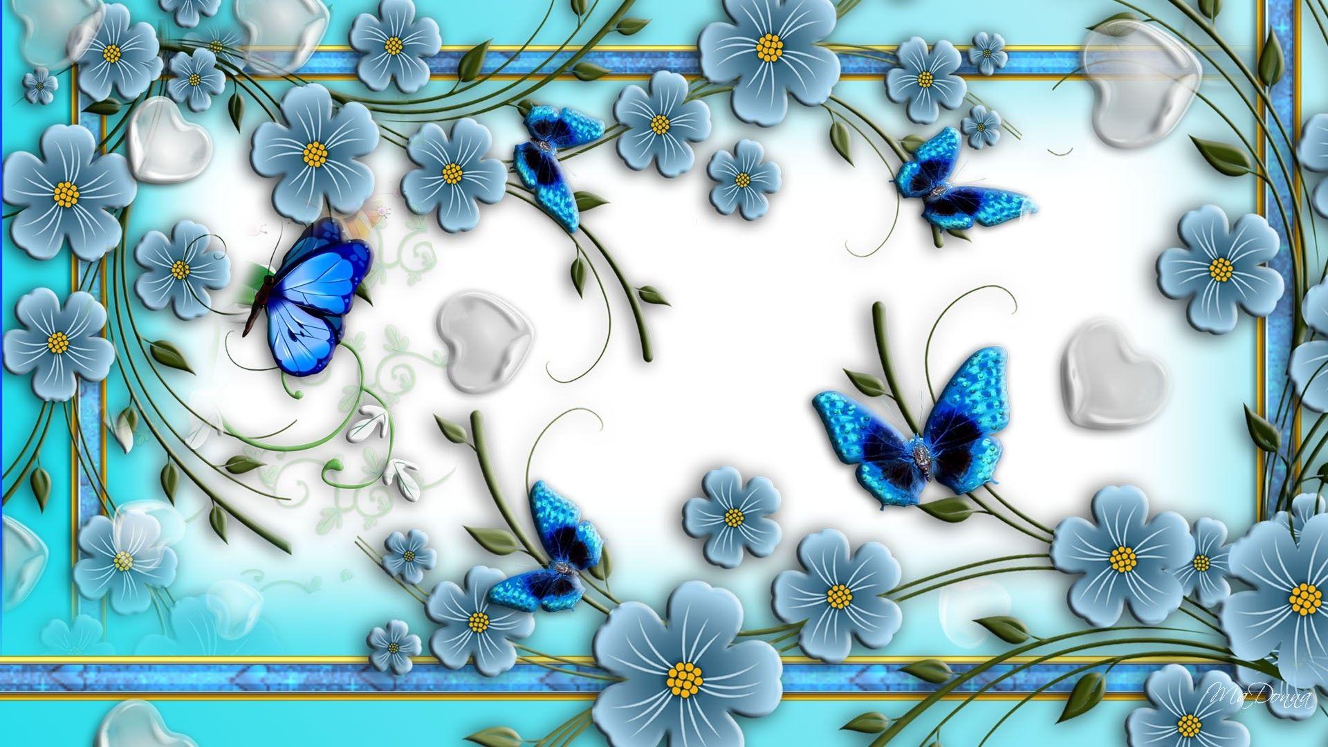 Blue Butterfly Desktop Wallpapers - Top Free Blue Butterfly Desktop ...
