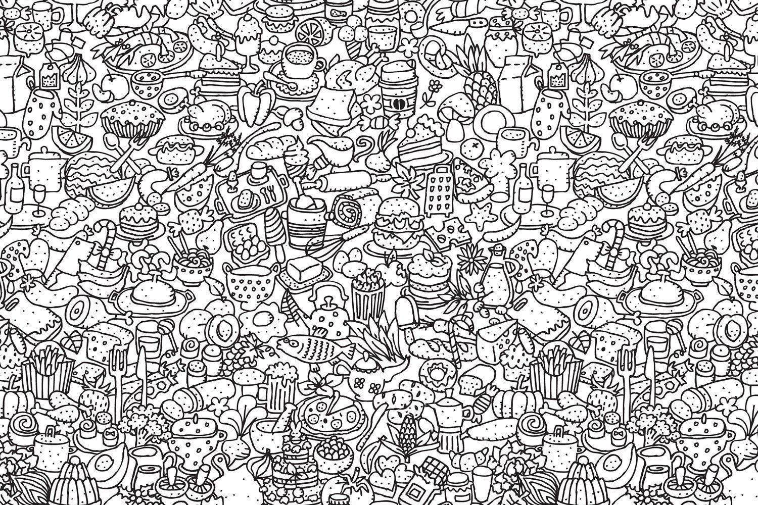 Food Doodle Wallpapers - Top Free Food Doodle Backgrounds - WallpaperAccess
