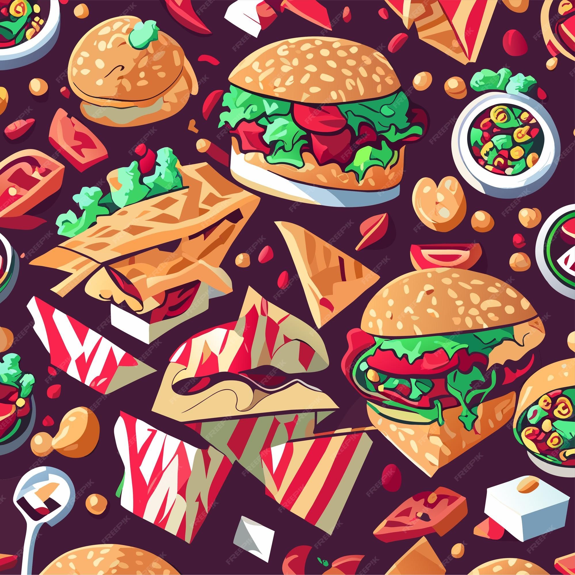 Food Doodle Wallpapers - Top Free Food Doodle Backgrounds - WallpaperAccess