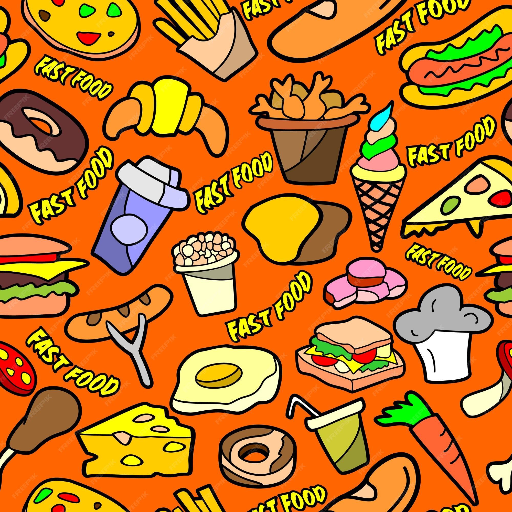 Food Doodle Wallpapers - Top Free Food Doodle Backgrounds - WallpaperAccess