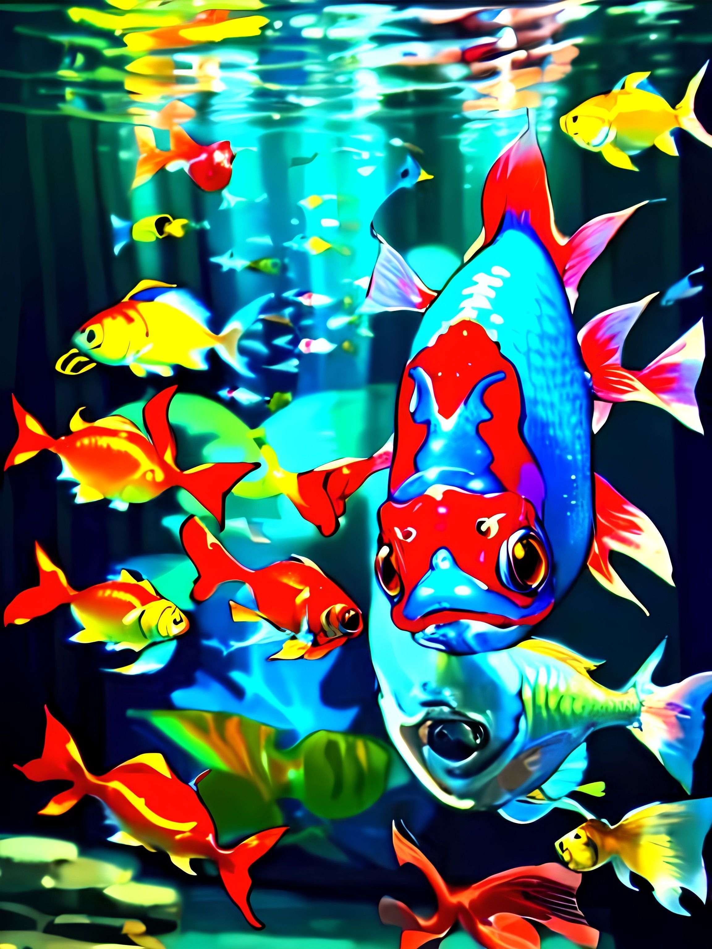 Fish Painting Wallpapers - Top Free Fish Painting Backgrounds ...