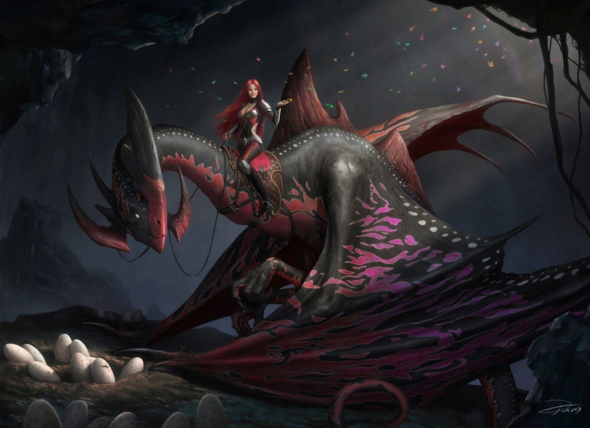 Women and Dragon Wallpapers - Top Free Women and Dragon Backgrounds ...