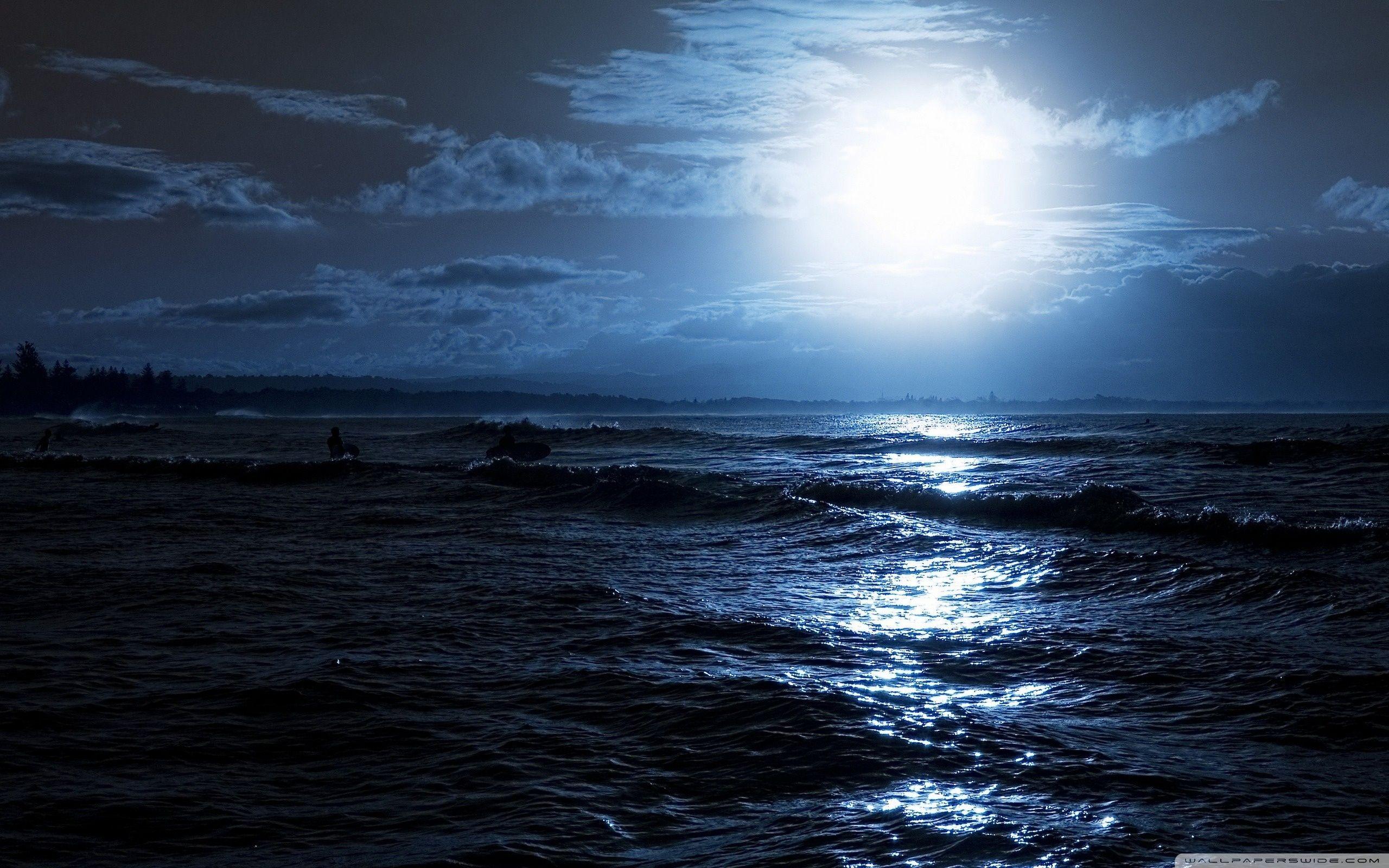 Ocean Moon Wallpapers - Top Free Ocean Moon Backgrounds - WallpaperAccess