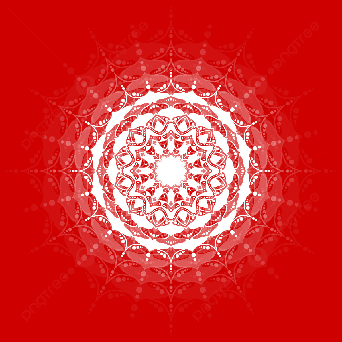Red Mandala Wallpapers - Top Free Red Mandala Backgrounds - WallpaperAccess