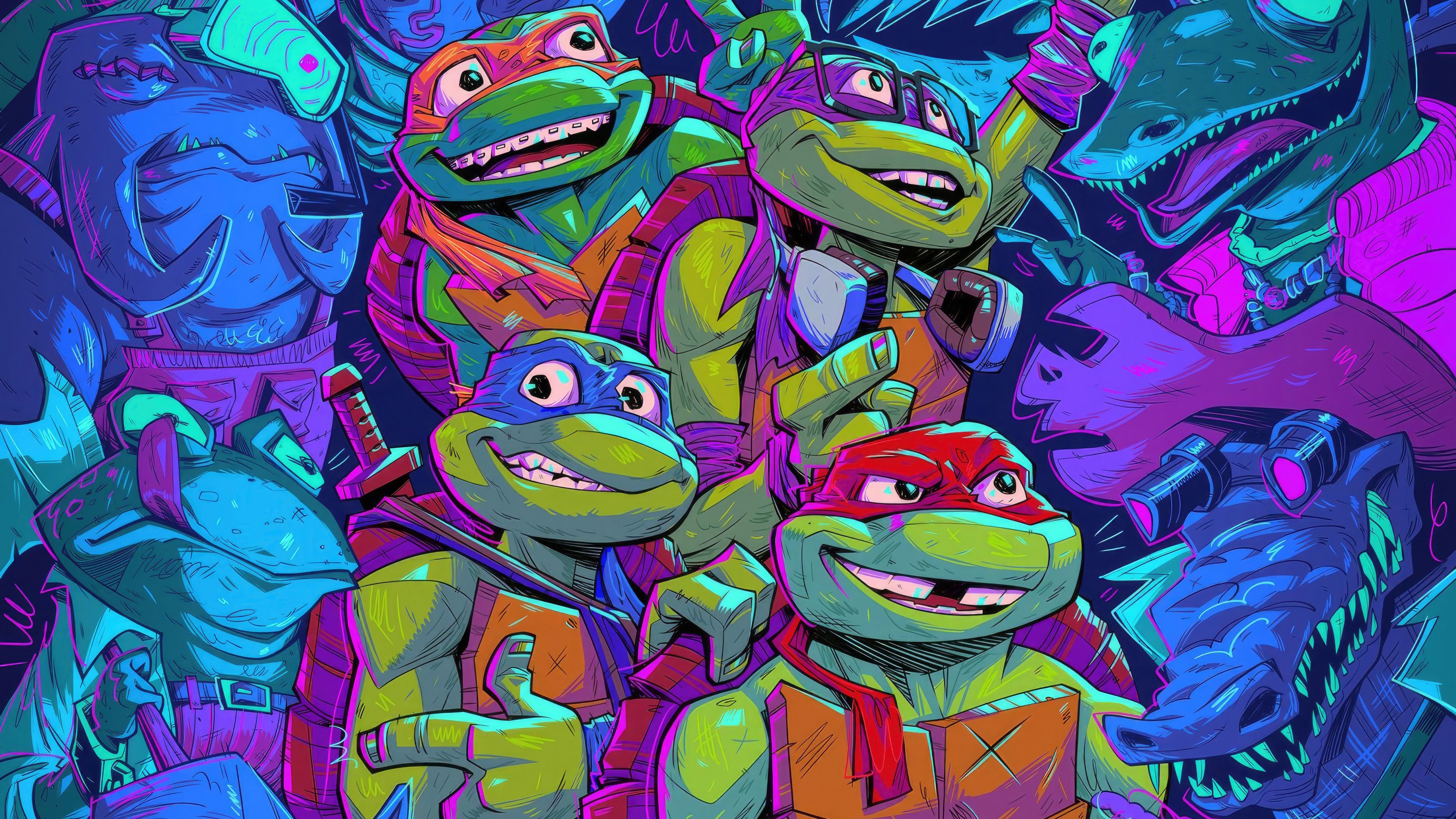 Mutant Mayhem Wallpapers - Top Free Mutant Mayhem Backgrounds ...