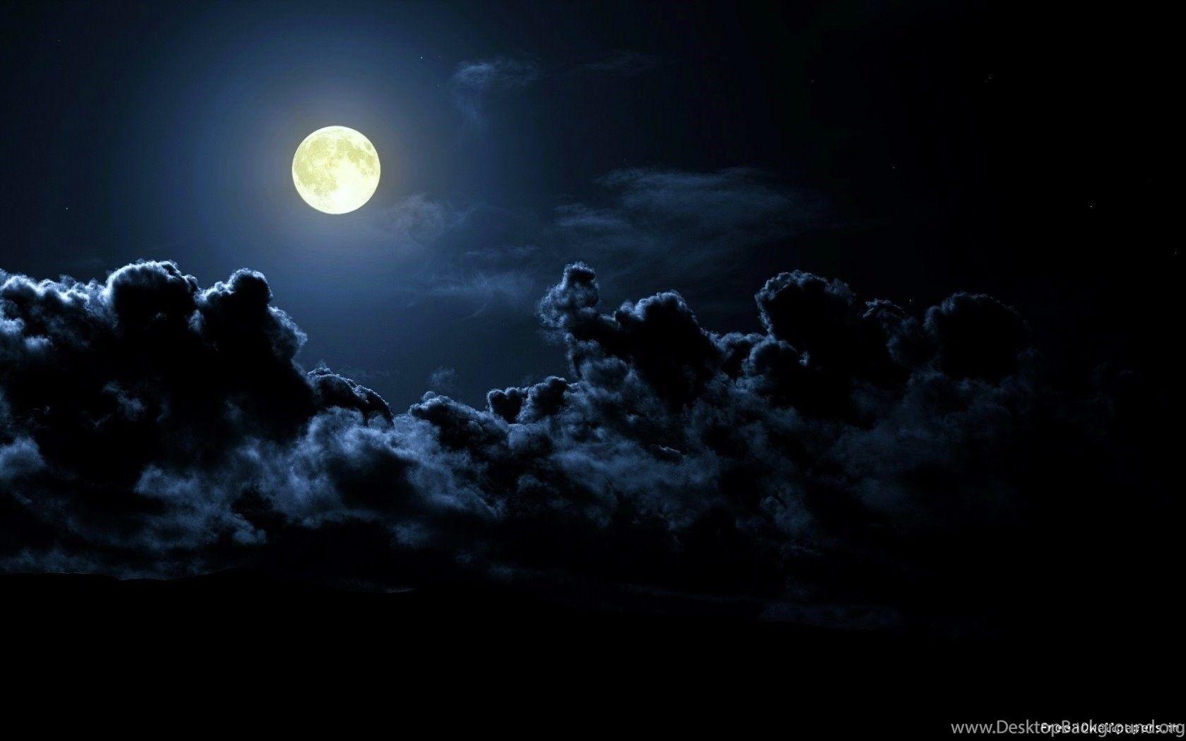 Moon Night Wallpapers - Top Free Moon Night Backgrounds - WallpaperAccess