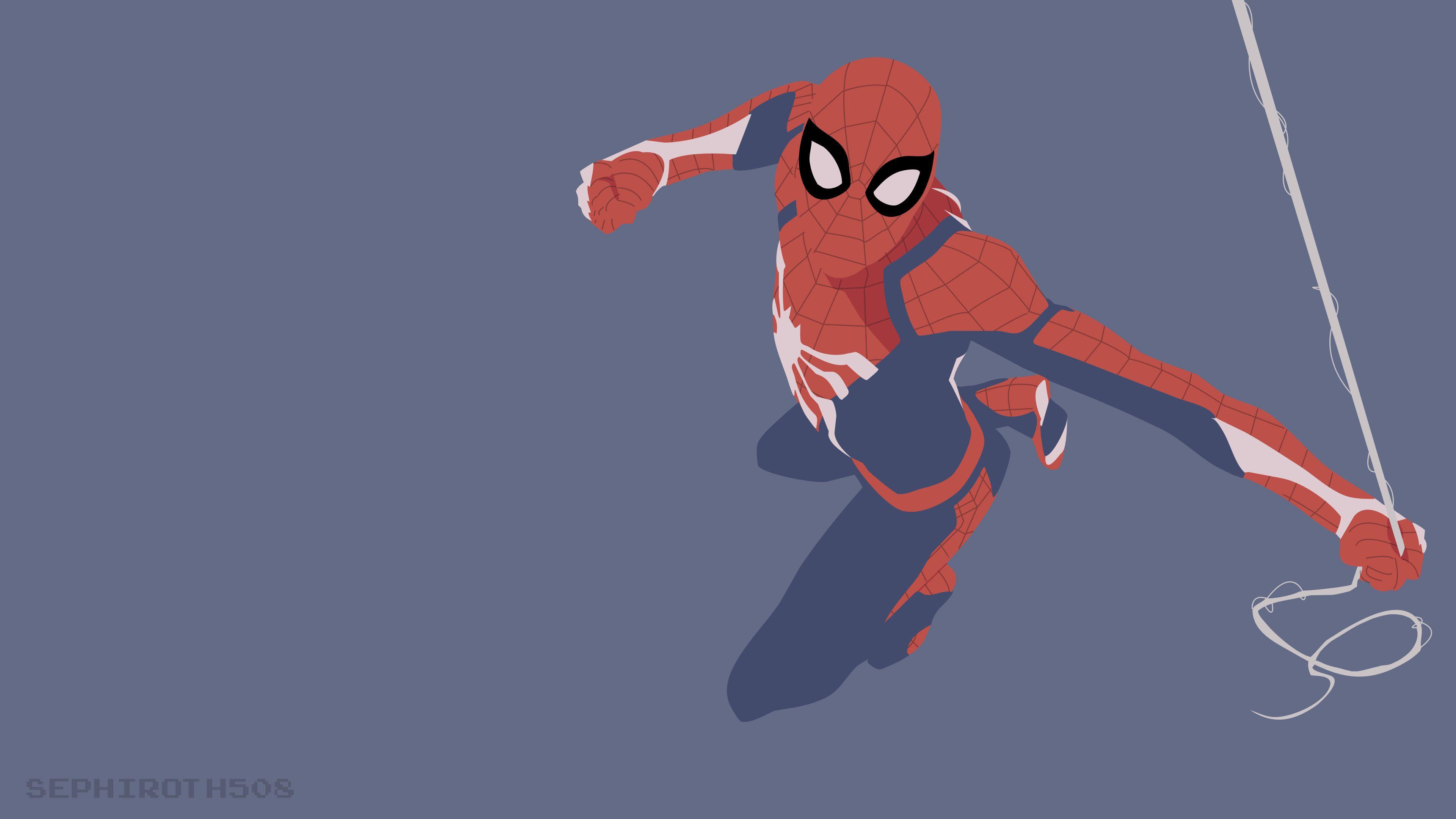 Spiderman Minimal Wallpapers - Top Free Spiderman Minimal Backgrounds ...