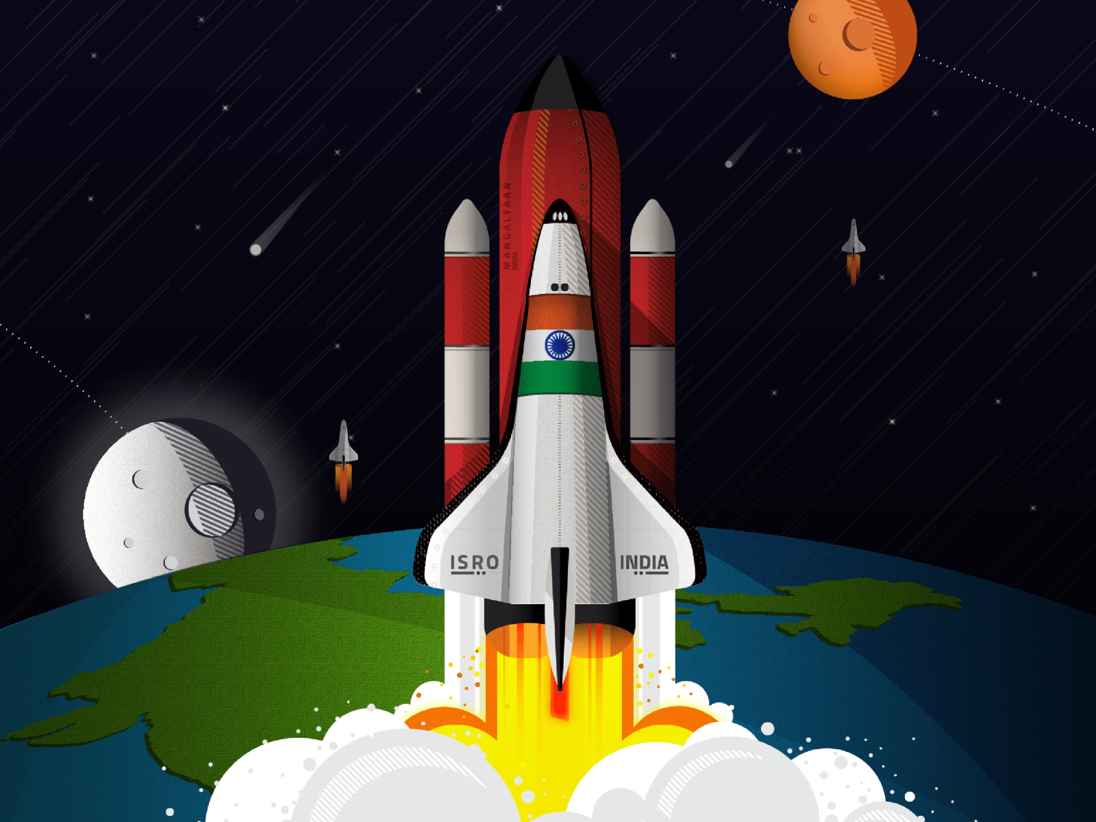 Mangalyaan Wallpapers - Top Free Mangalyaan Backgrounds - WallpaperAccess