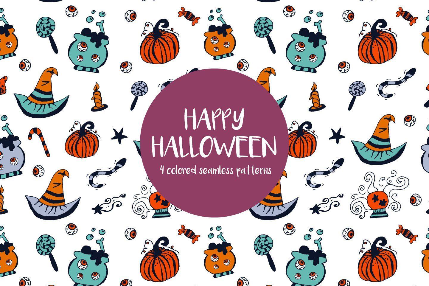 Happy Halloween Pattern Wallpapers - Top Free Happy Halloween Pattern ...