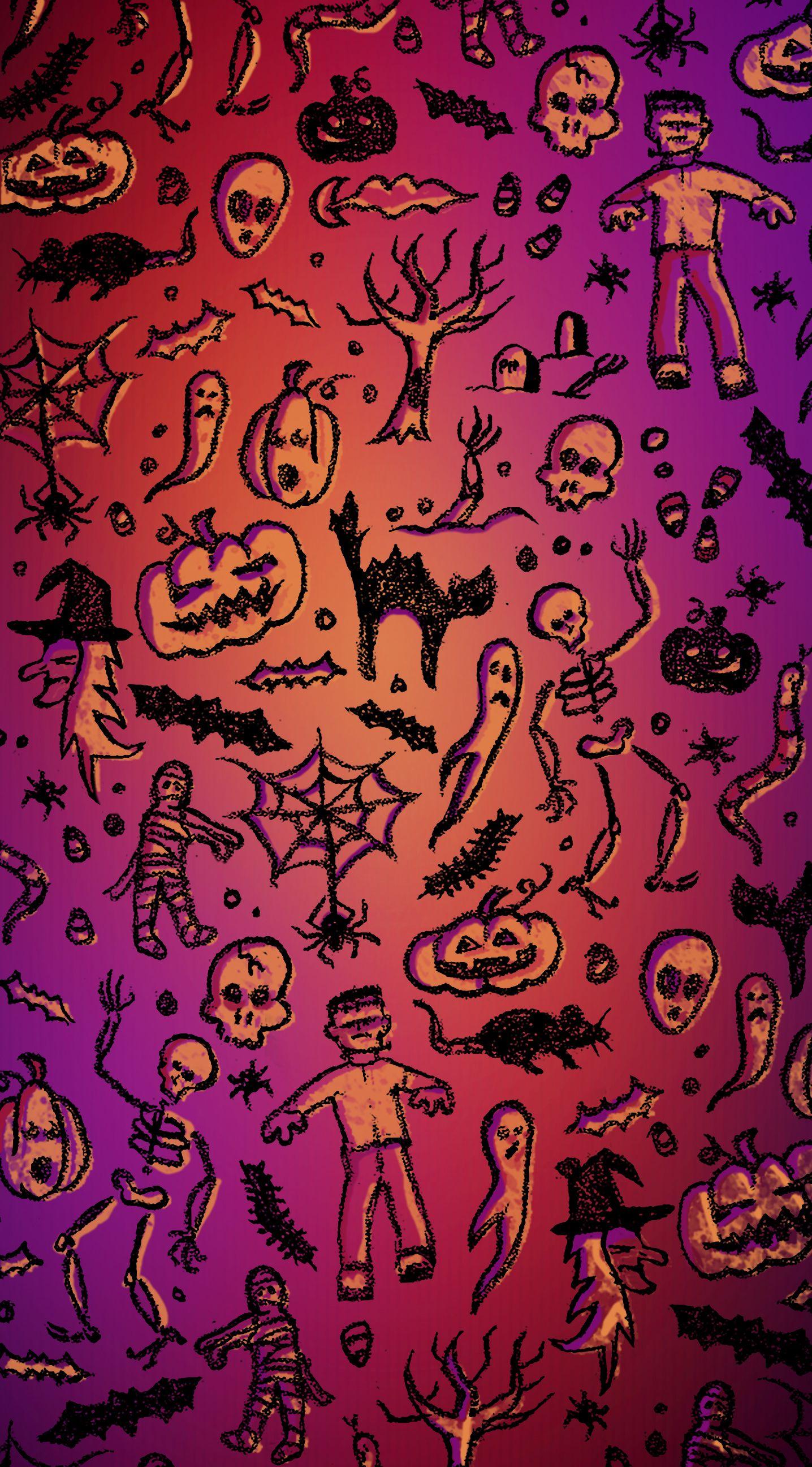 Purple Halloween Wallpapers - Top Free Purple Halloween Backgrounds ...