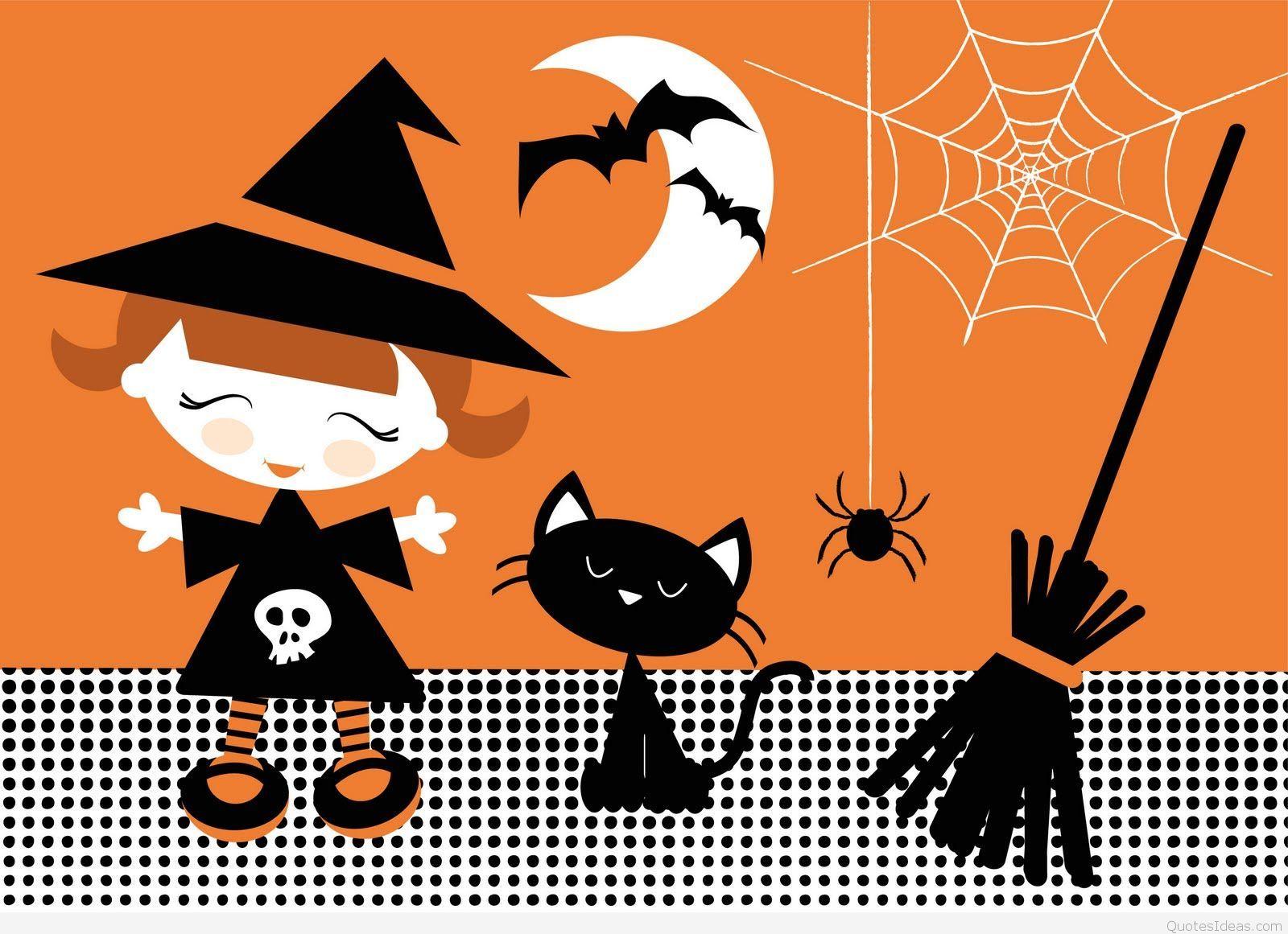 Cute Happy Halloween Witches Wallpapers - Top Free Cute Happy Halloween ...