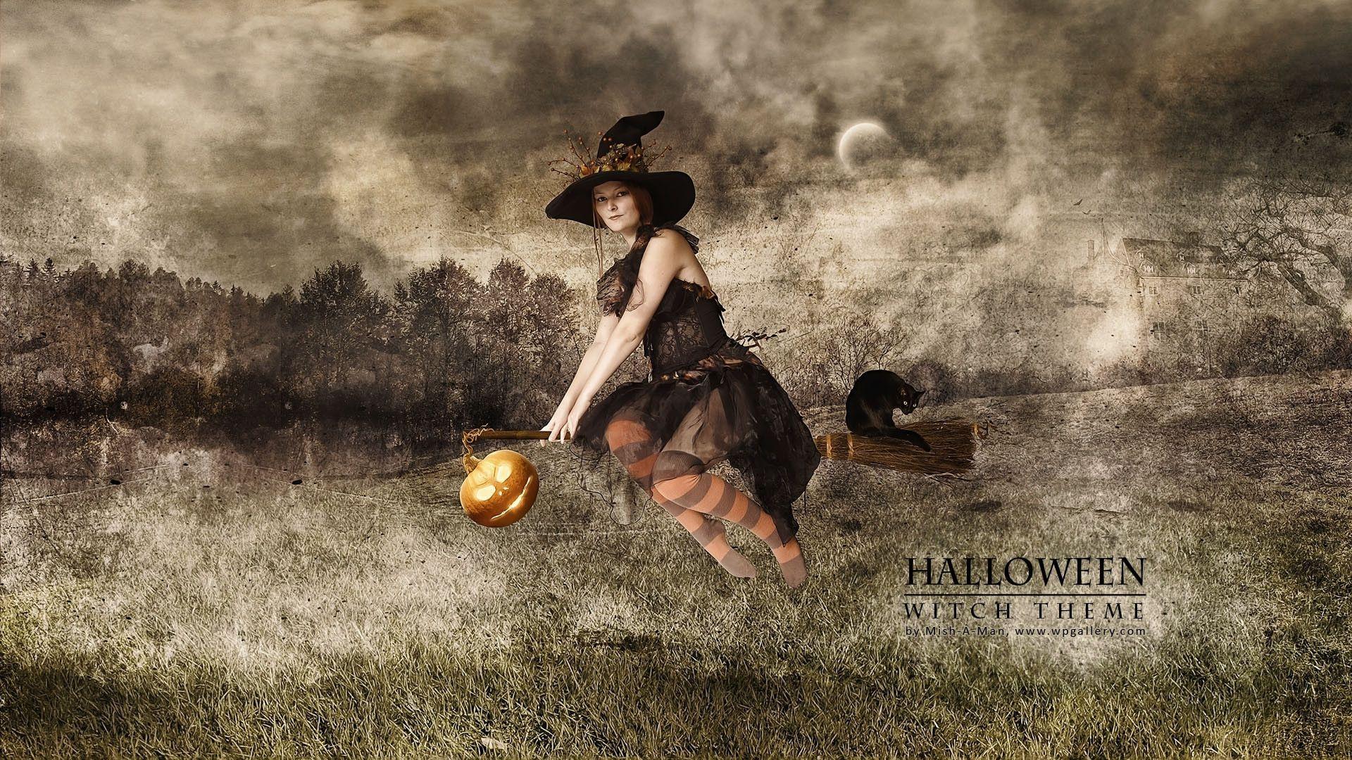 Halloween Witch Desktop Wallpapers - Top Free Halloween Witch Desktop ...