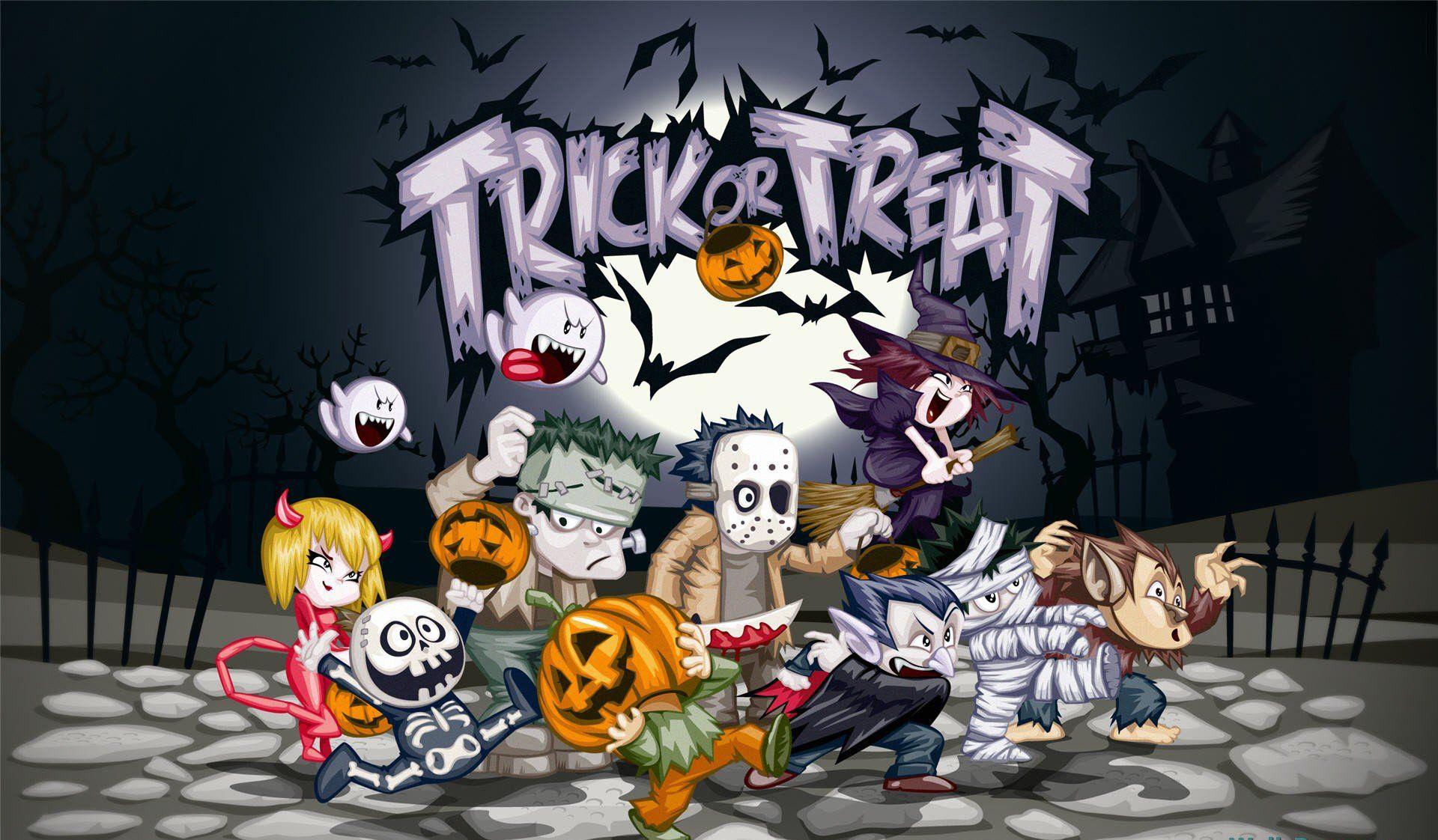 Cartoon Halloween Desktop Wallpapers - Top Free Cartoon Halloween ...